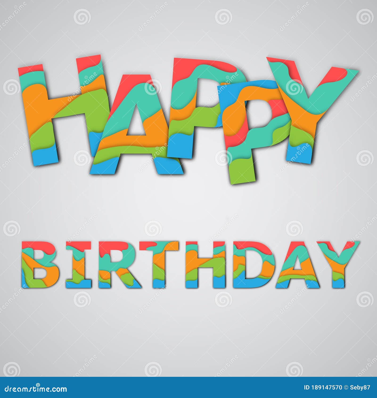 Colorful Word, Vector Illustration Stock Vector - Illustration of ...