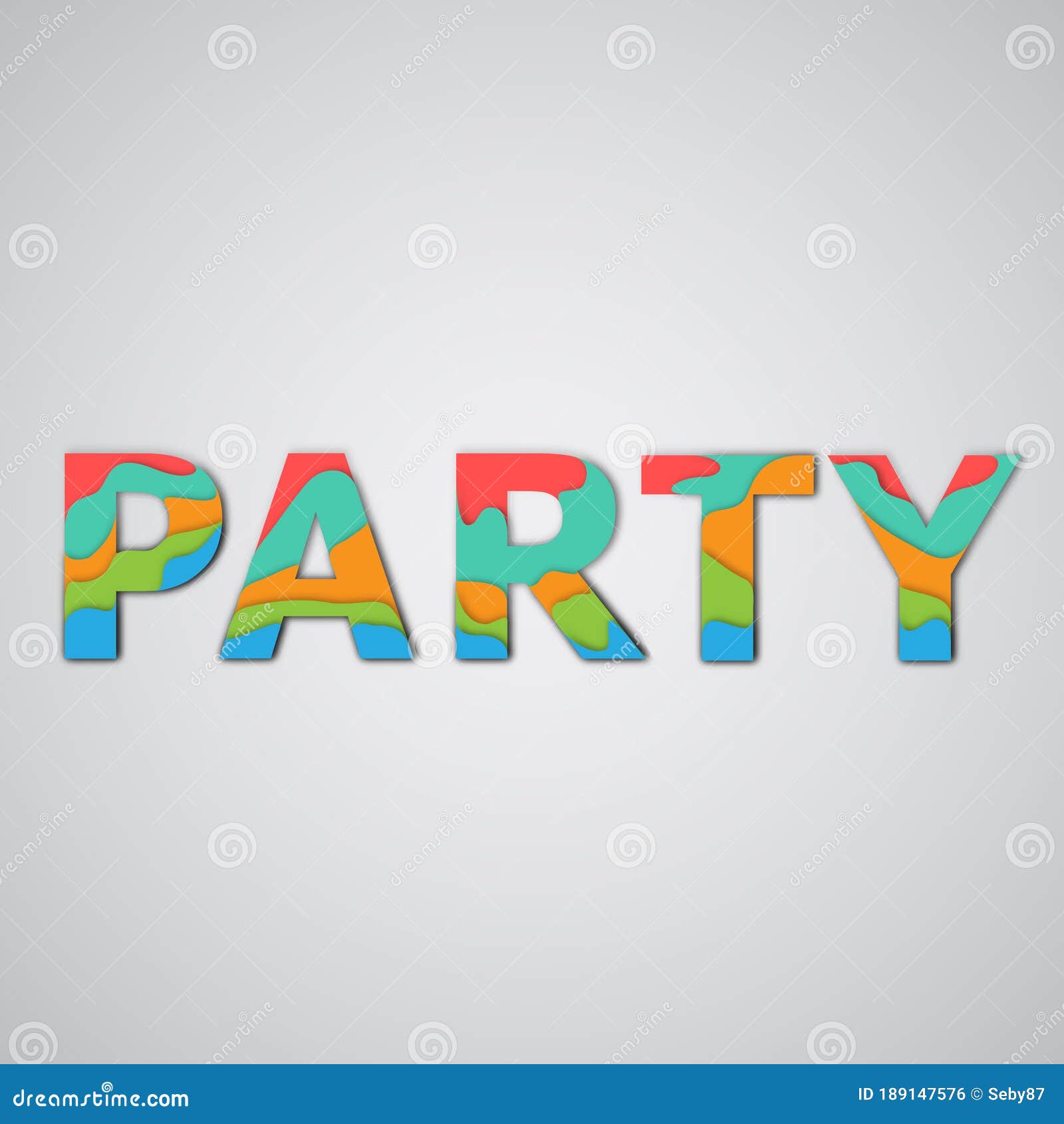 Colorful Word, Vector Illustration Stock Vector - Illustration of ...