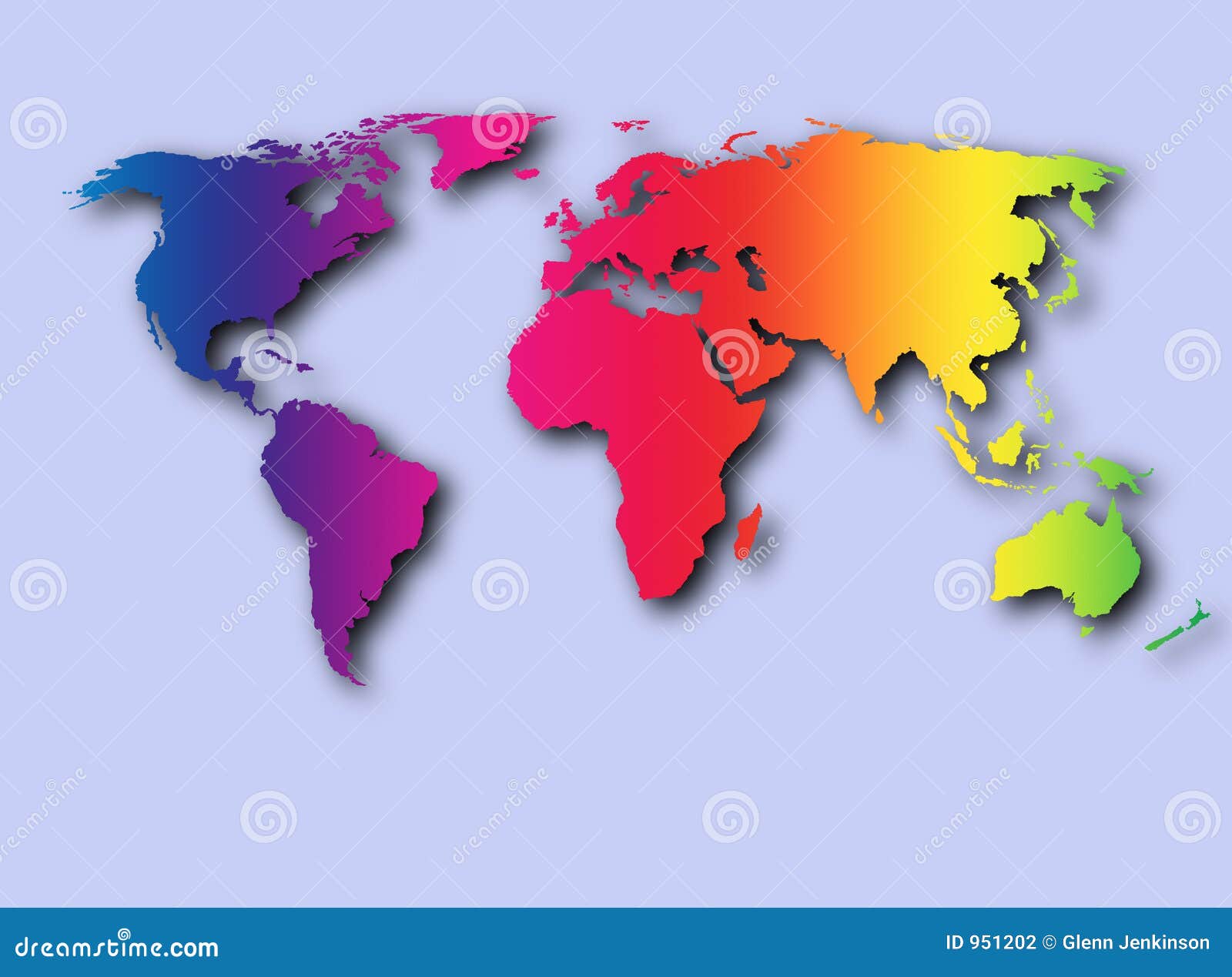 Colorful World stock illustration. Illustration of world - 951202