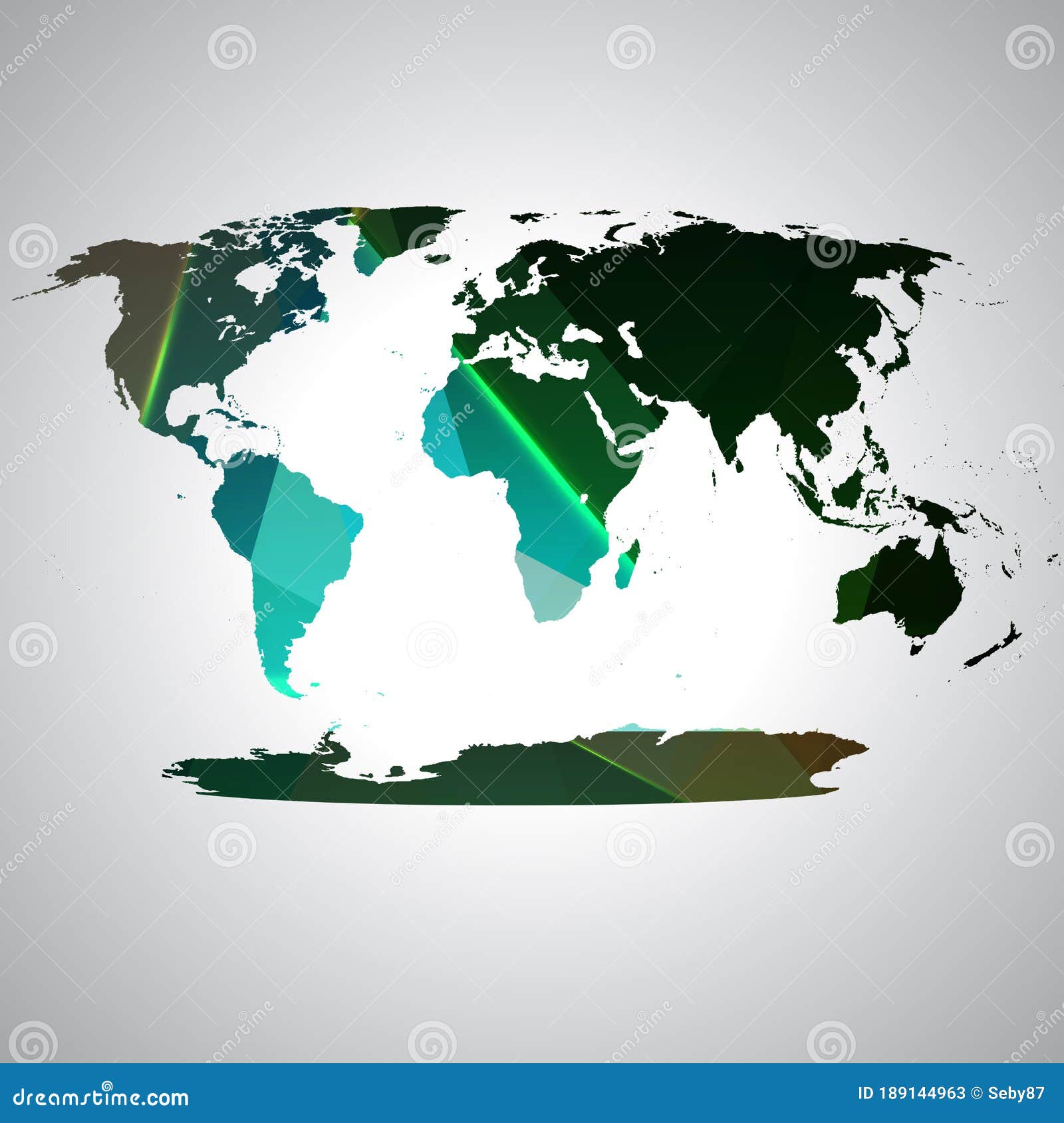 Colorful world map, vector stock vector. Illustration of cartography ...