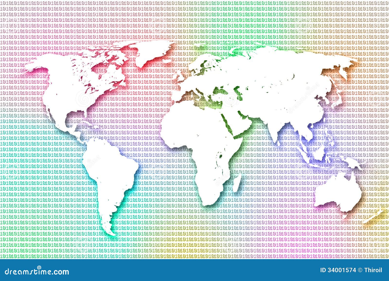Colorful Worldmap Stock Photo | CartoonDealer.com #34001574