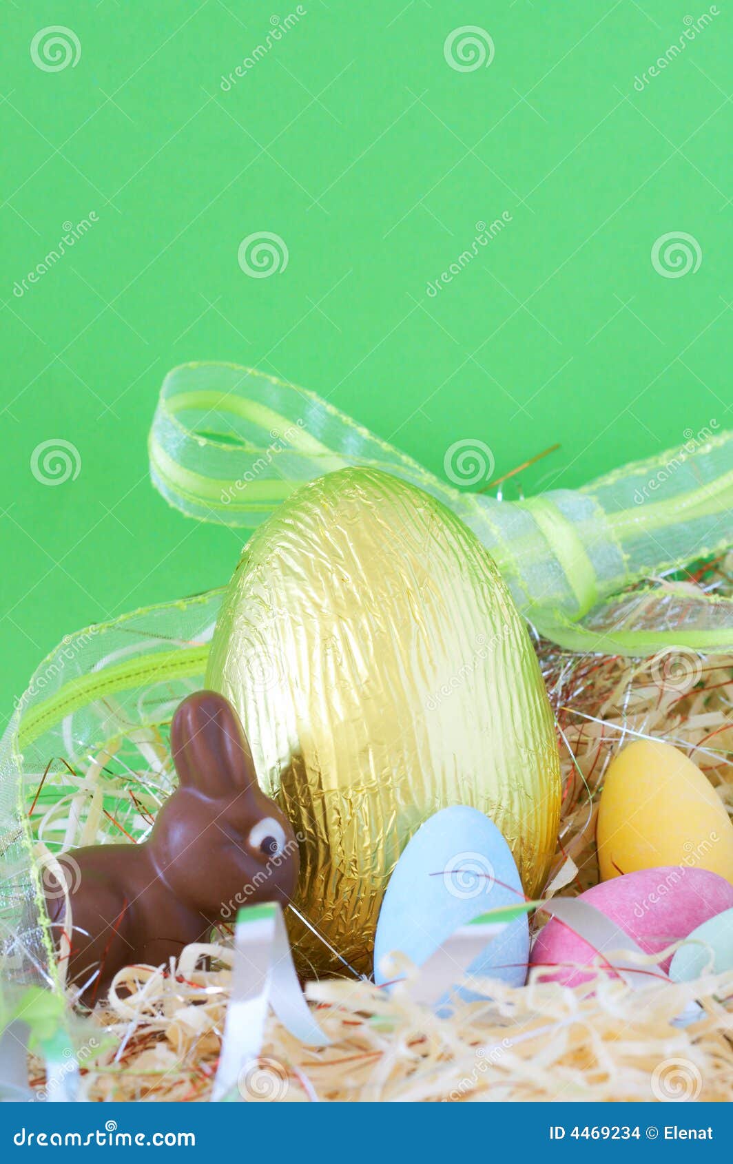 Colorful Wrapped Chocolate Easter Eggs Stock Photo - Image of candy ...