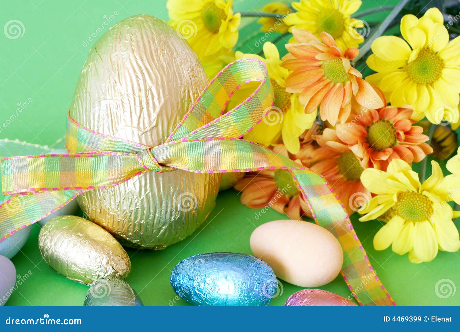 Colorful Wrapped Chocolate Easter Eggs Stock Image - Image of ...