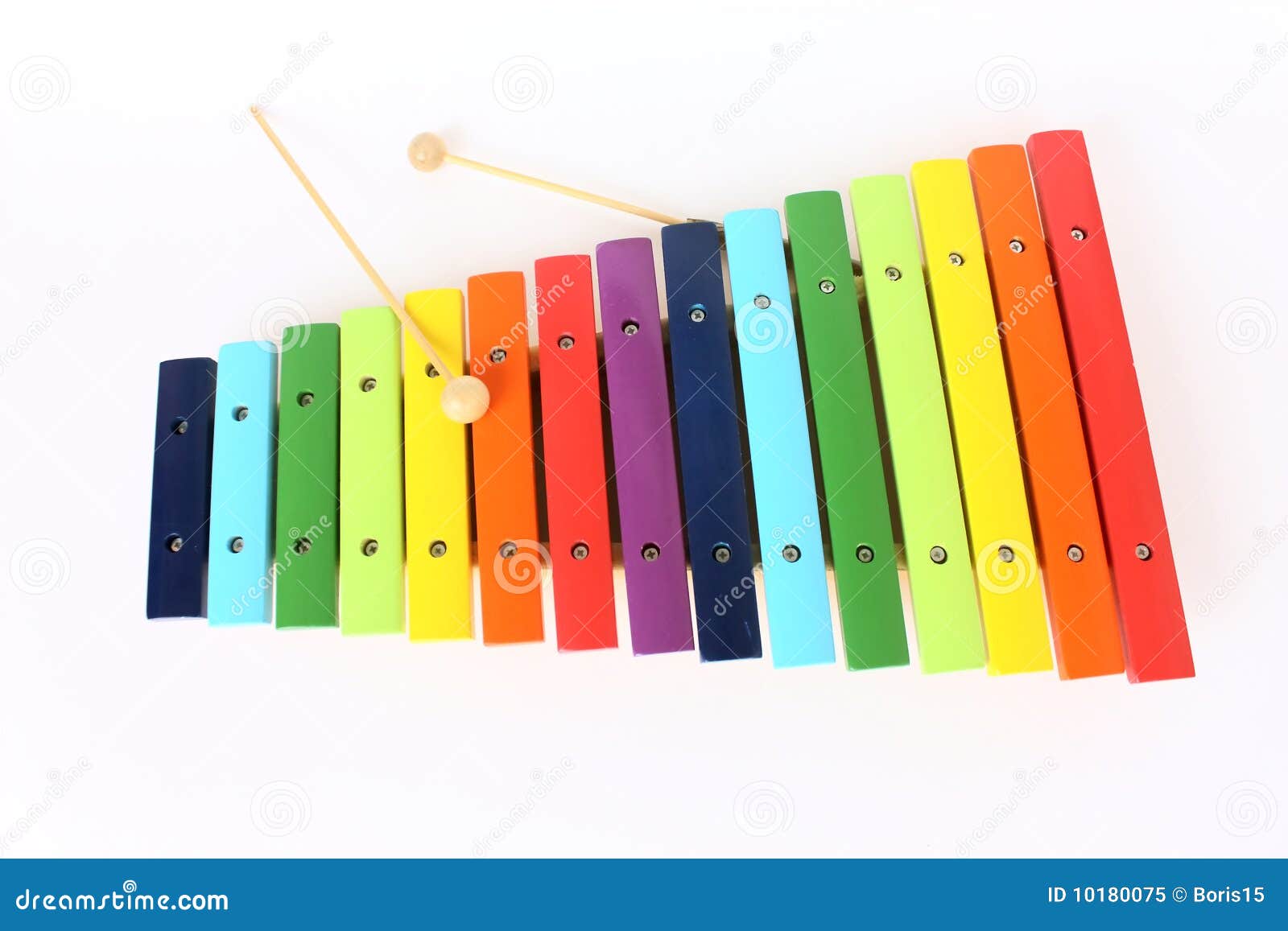 Colorful xylophone stock image. Image of educational - 10180075