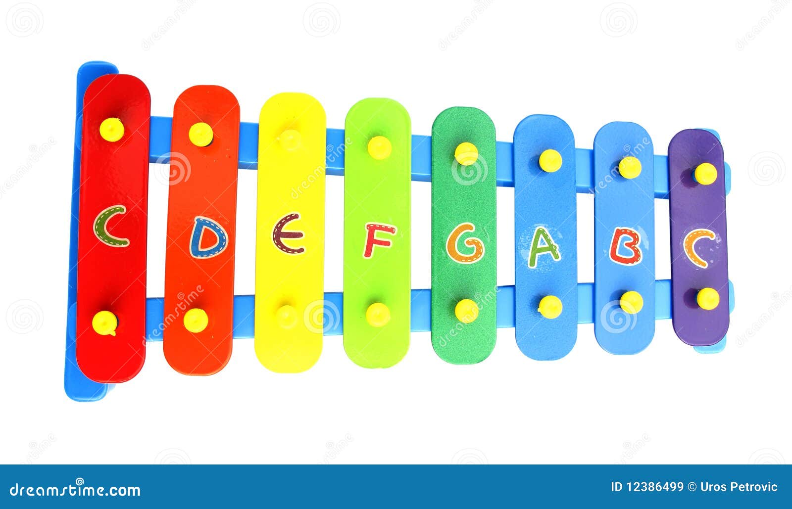 Colorful xylophone stock image. Image of blue, instrument - 12386499