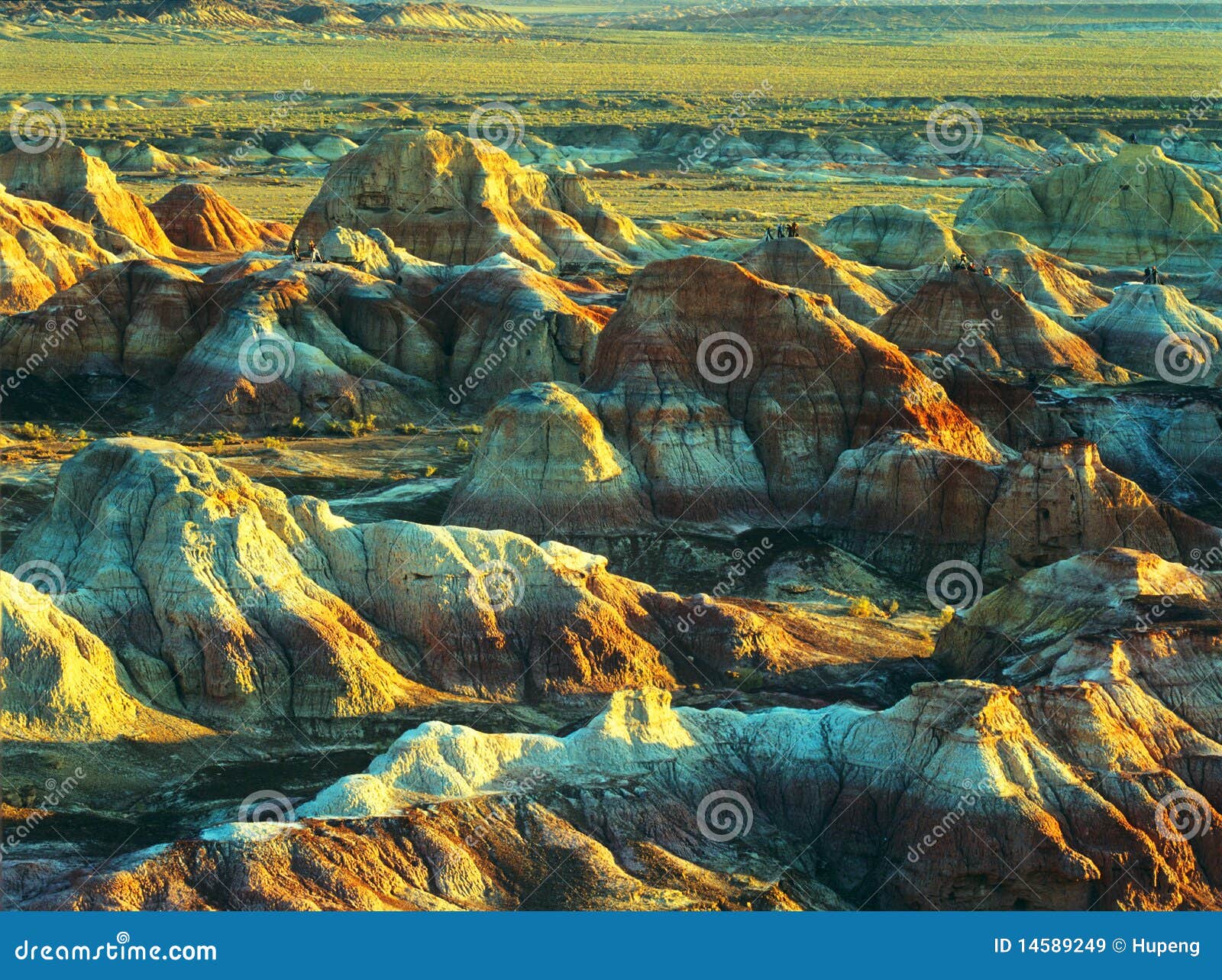 Colorful yardang stock image. Image of soil, erosion - 14589249