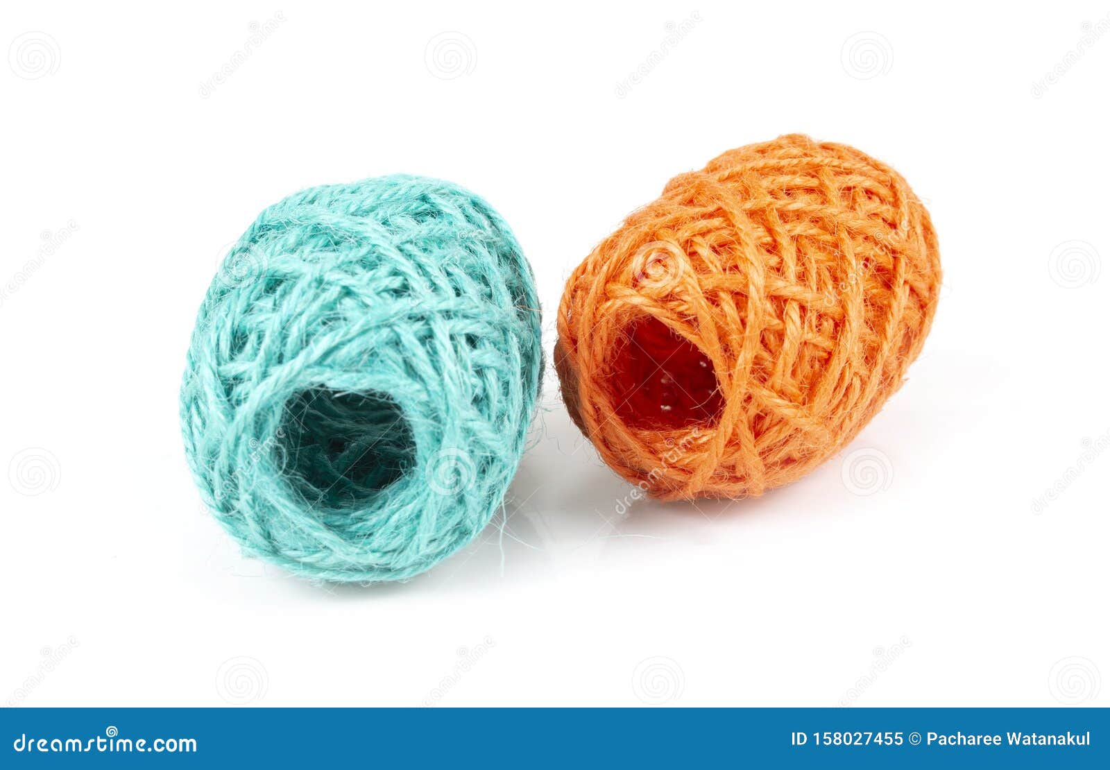 Colorful of Yarn Balls Wool on White Stock Image - Image of craft ...