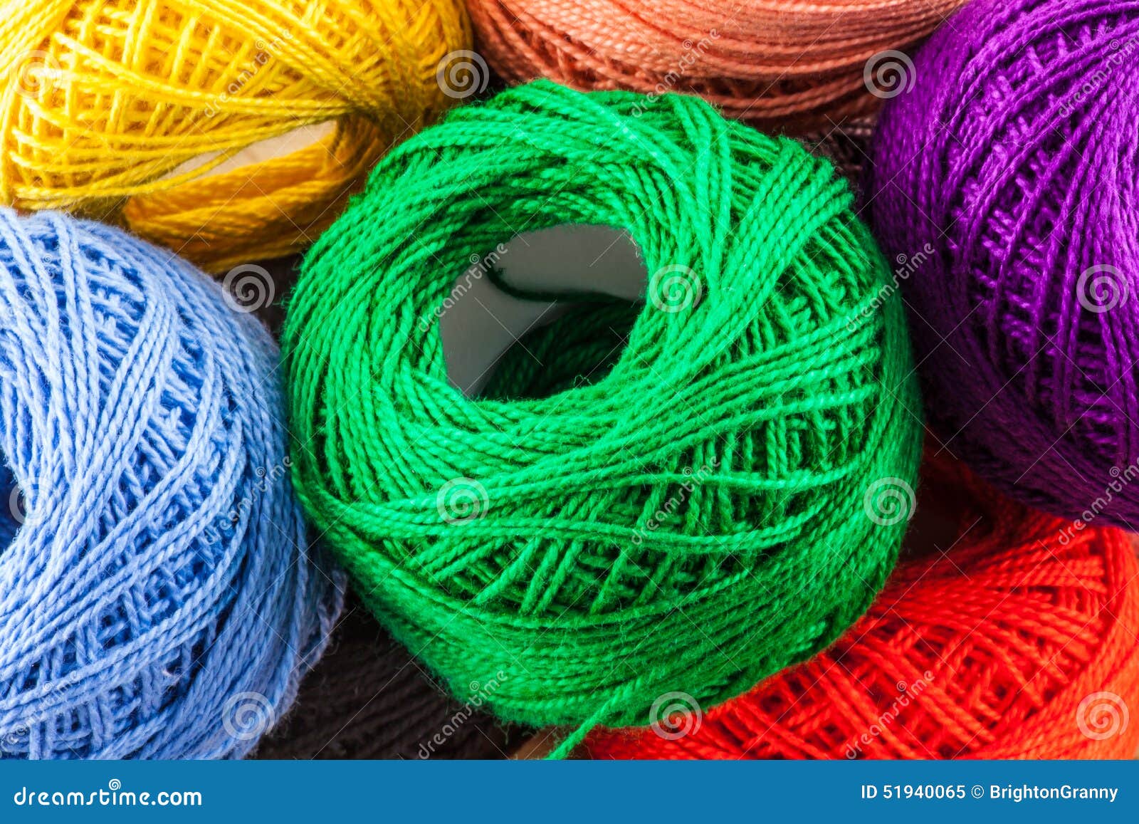 Colorful yarn stock image. Image of craftmanship, knitting - 51940065