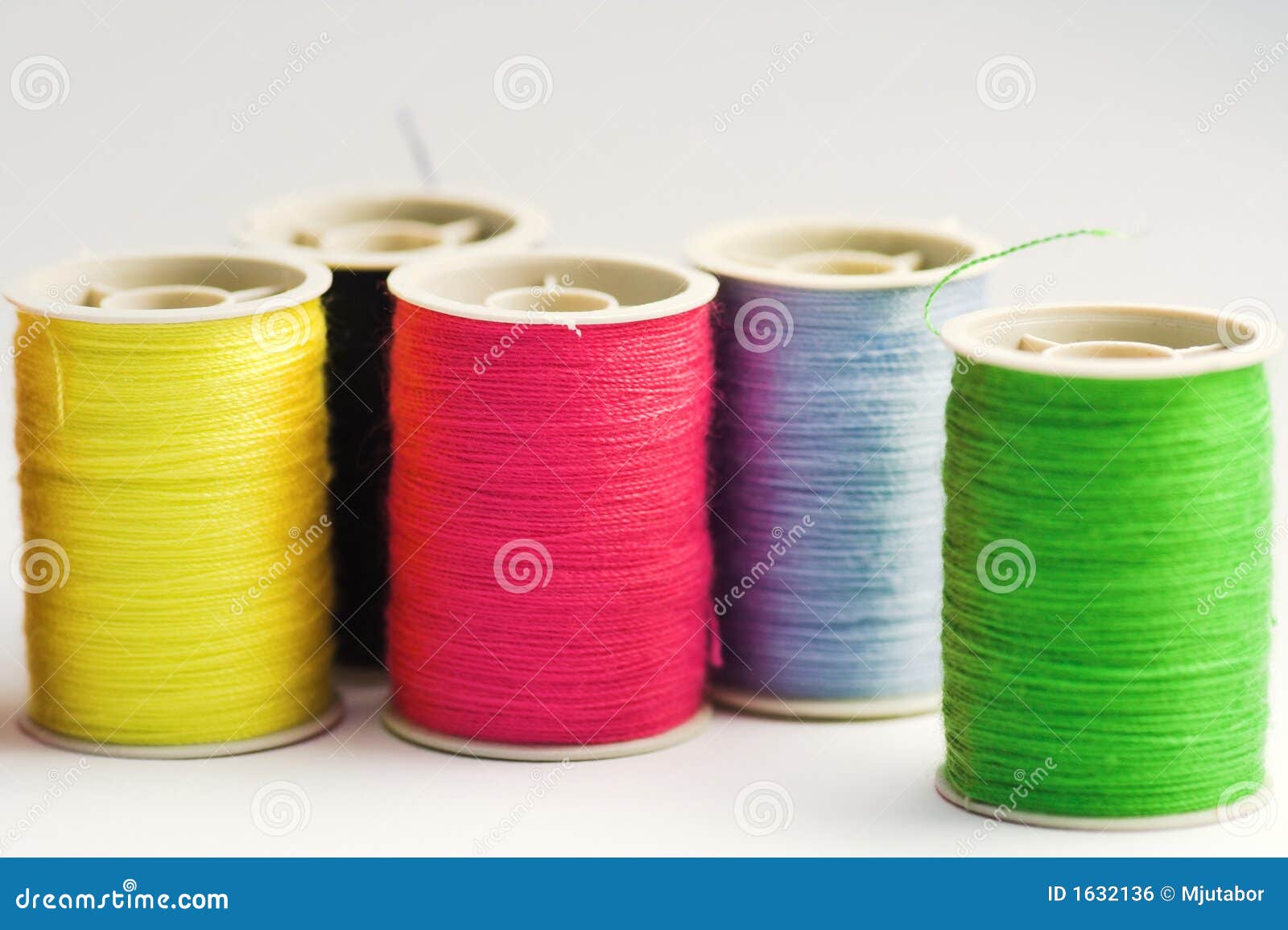 Colorful yarns stock photo. Image of craft, tailor, textile - 1632136