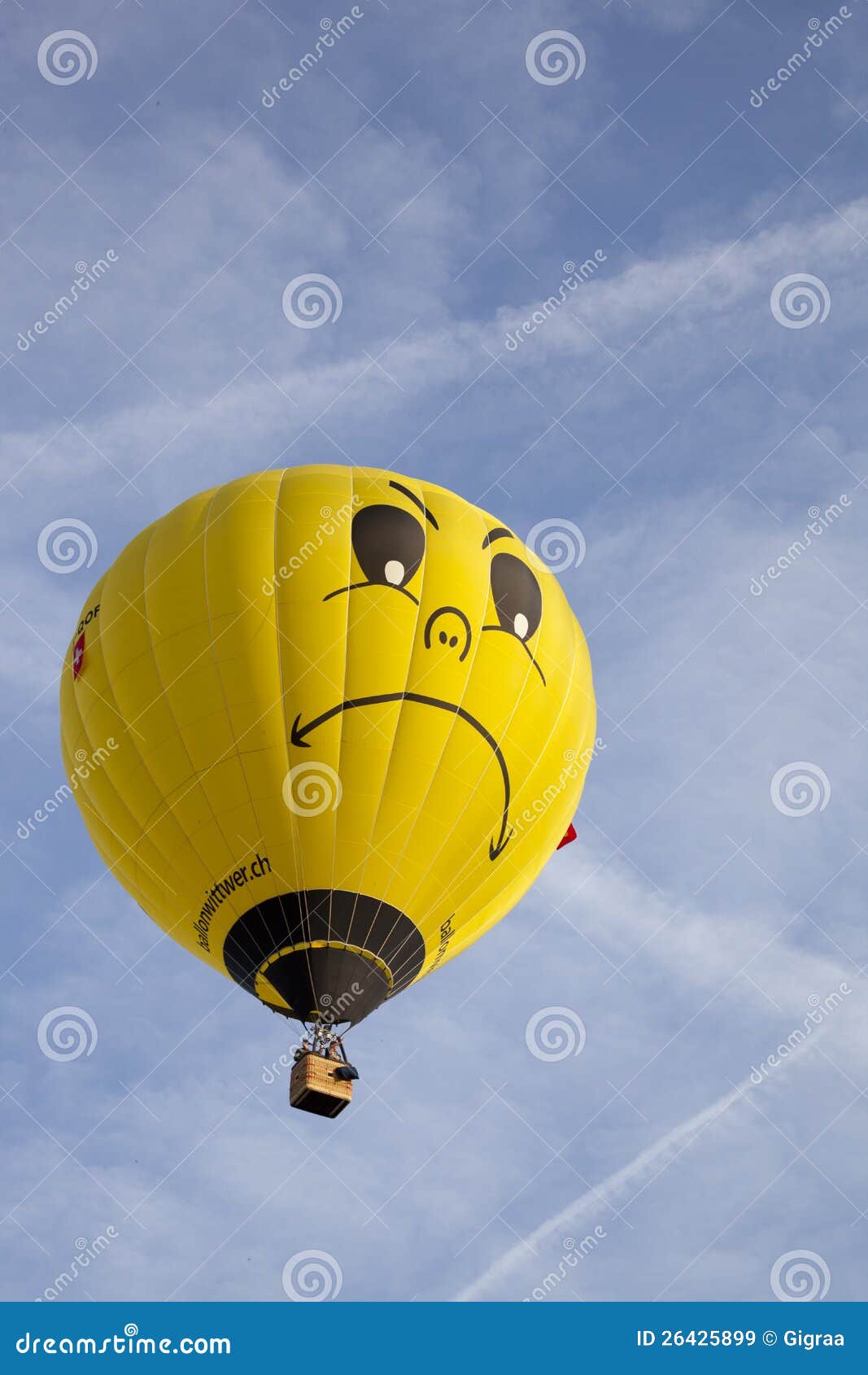 Colorful Yellow Balloon with Face Editorial Stock Image - Image of lift ...