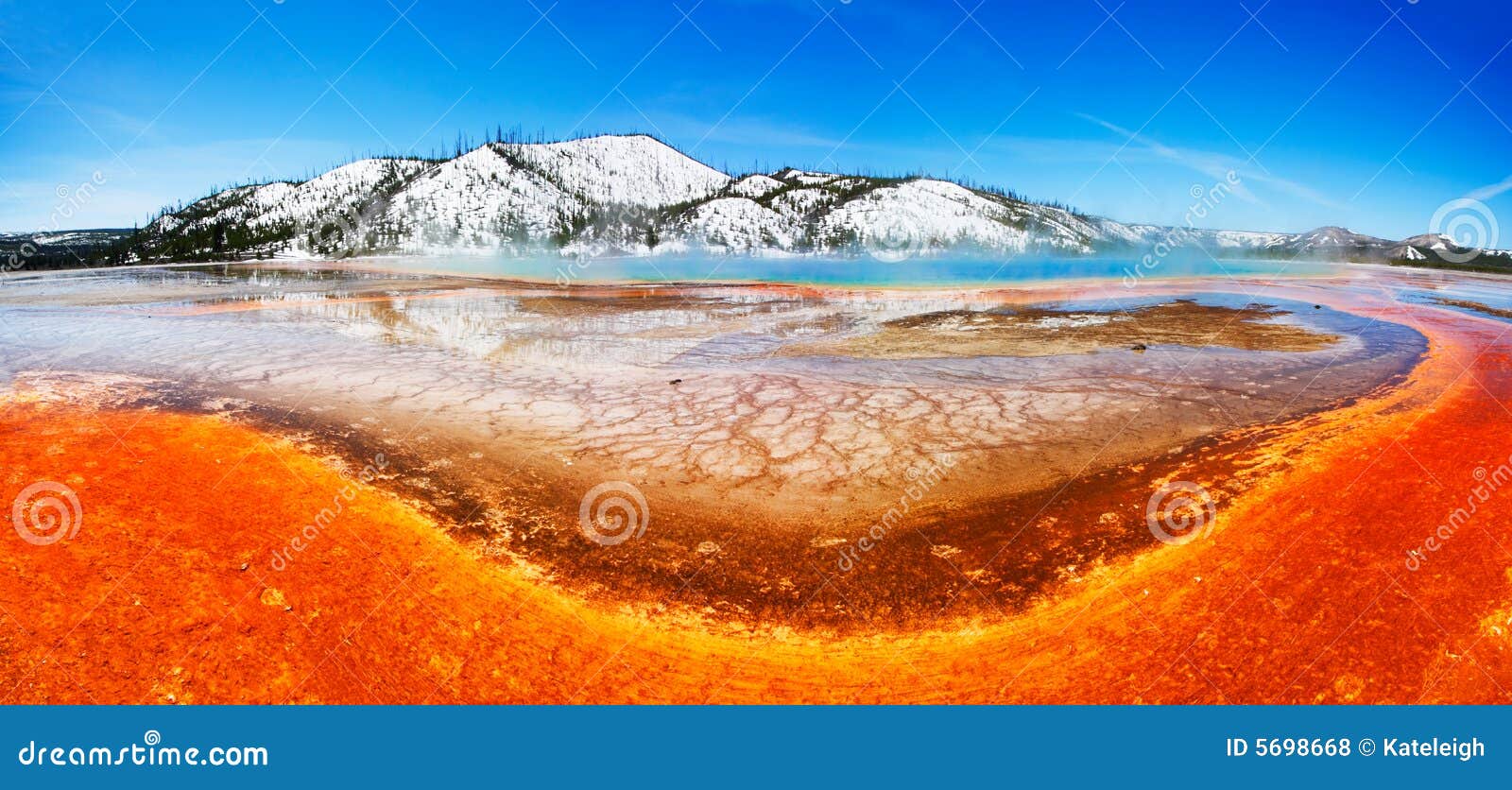 Colorful Yellowstone Spring Stock Photo - Image of nature, clear: 5698668
