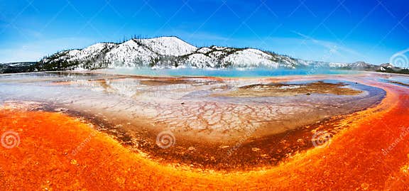 Colorful Yellowstone Spring Stock Photo - Image of nature, clear: 5698668