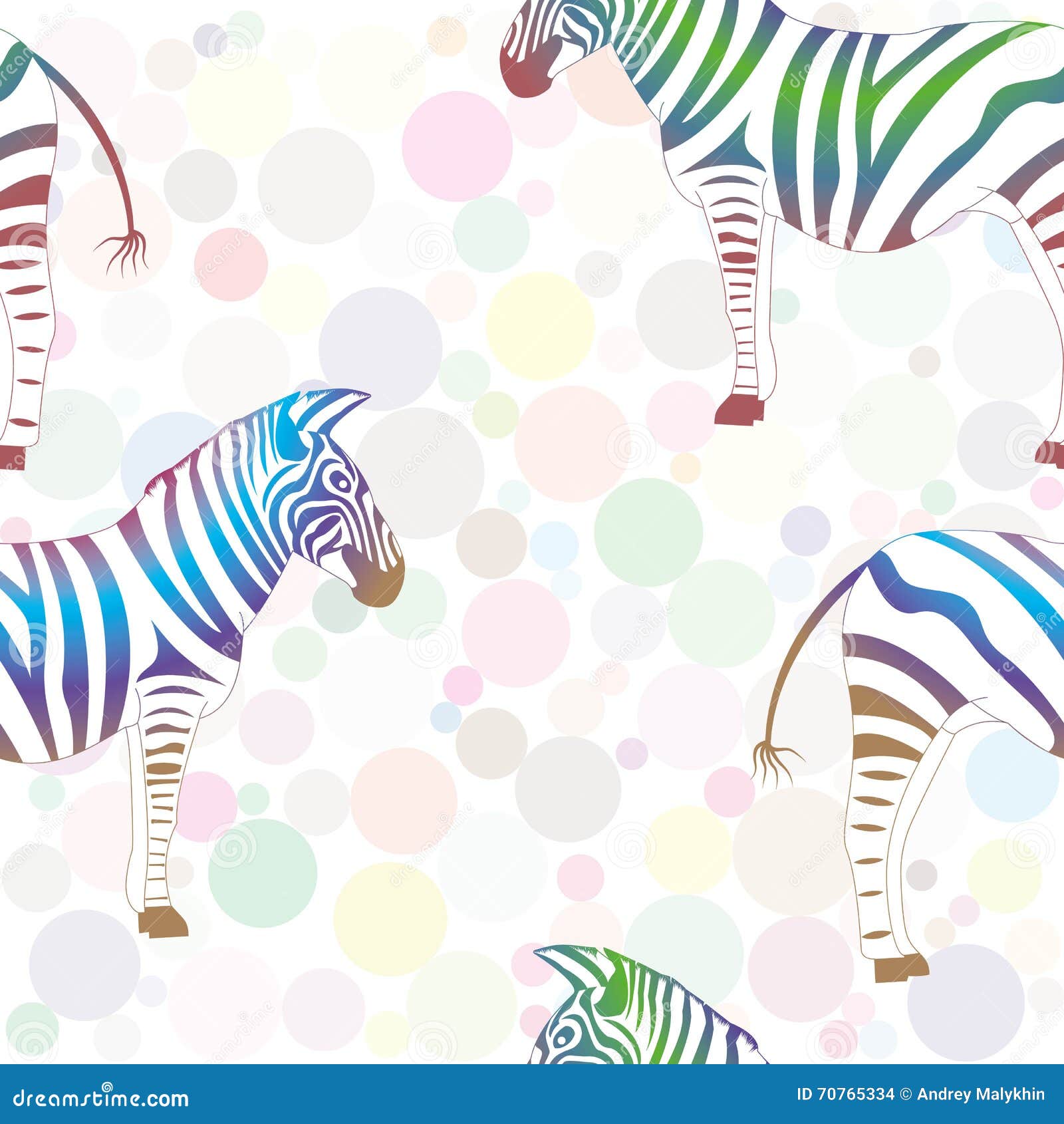 Colorful zebra pattern stock vector. Illustration of stripe - 70765334