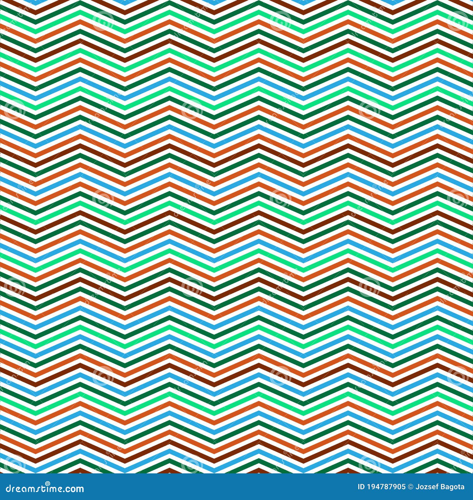 Colorful Zig Zag Lines Pattern - Background Design Stock Vector ...