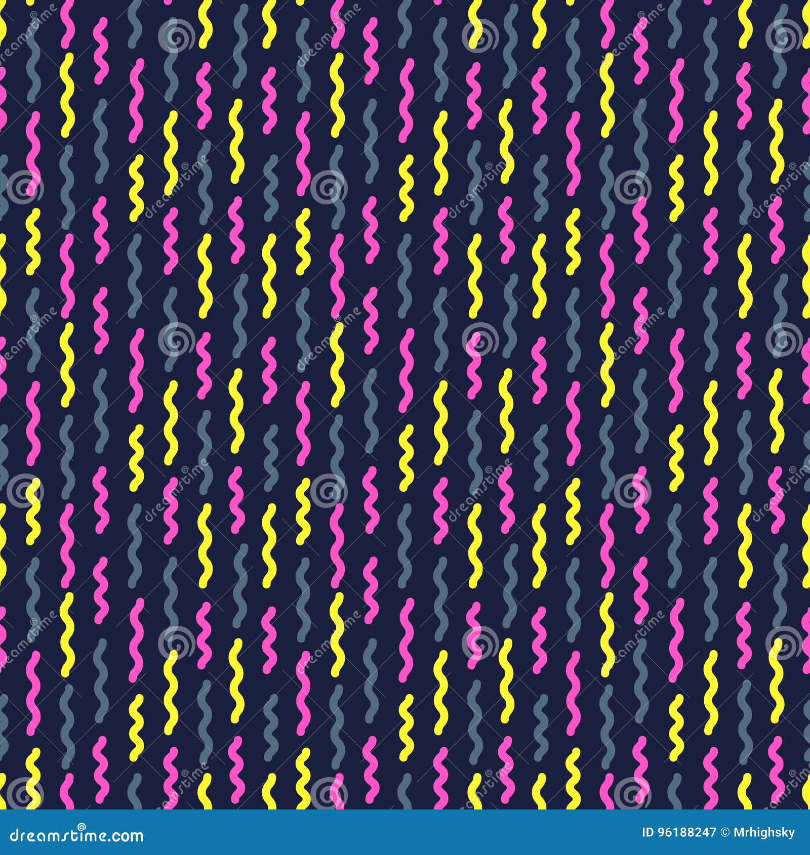 Colorful Zigzag Lines Seamless Pattern Stock Vector - Illustration of ...
