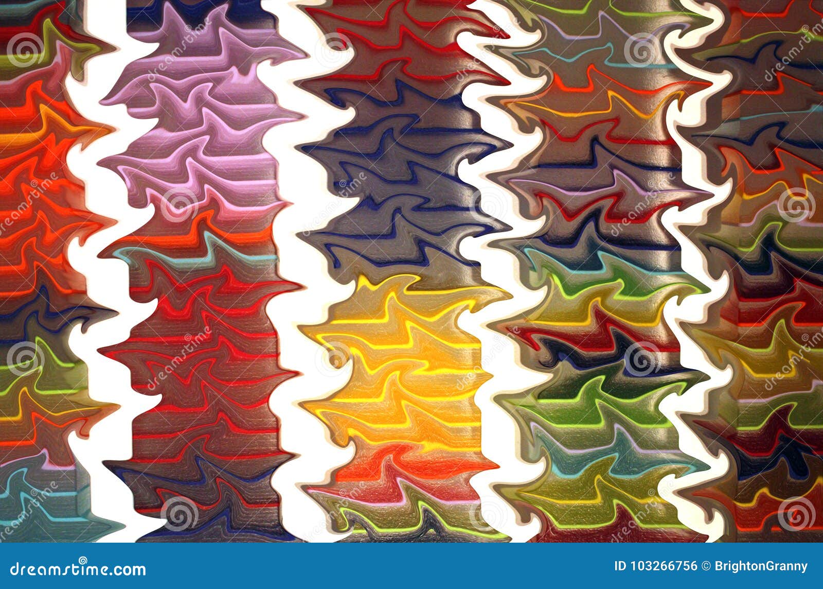 Colorful zigzag pattern stock photo. Image of abstract - 103266756