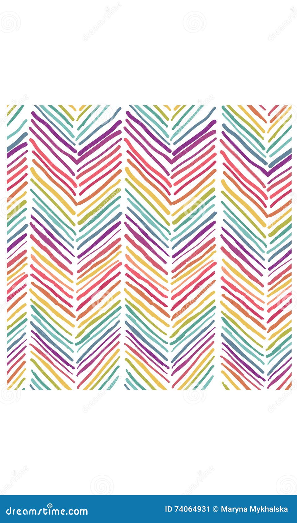 Colorful Zigzag Seamless Pattern, Chevron Pattern Stock Vector ...
