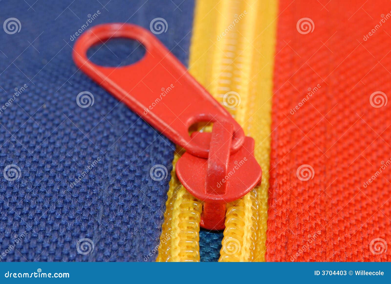 Colorful zipper on canvas stock image. Image of parting - 3704403