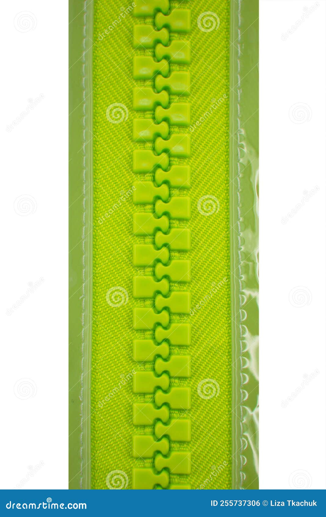 Colorful Zipper Plastic Fabric Macro for Cloth Industry Stock Photo ...