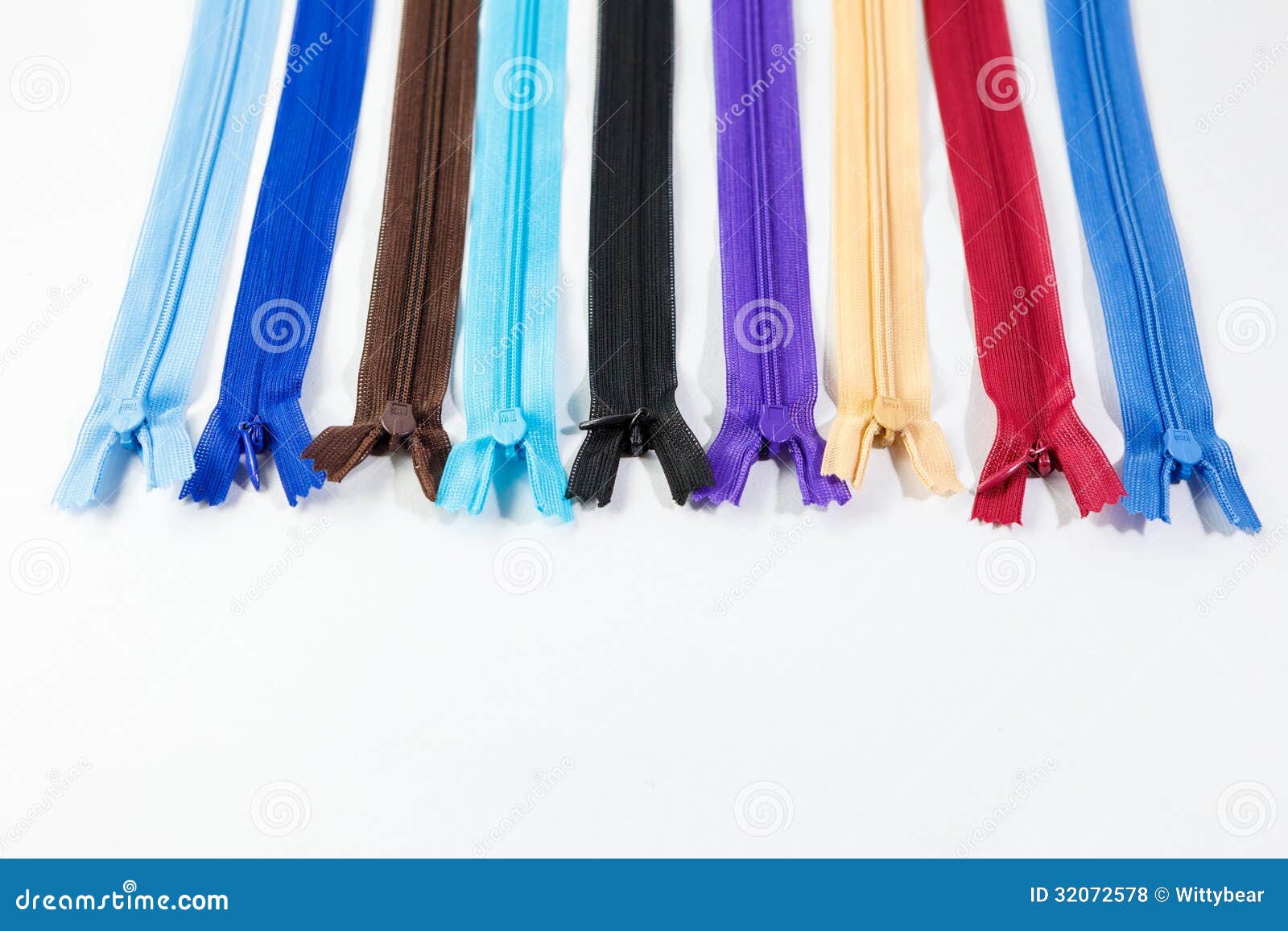 Colorful zipper stock photo. Image of fabric, close, connection - 32072578