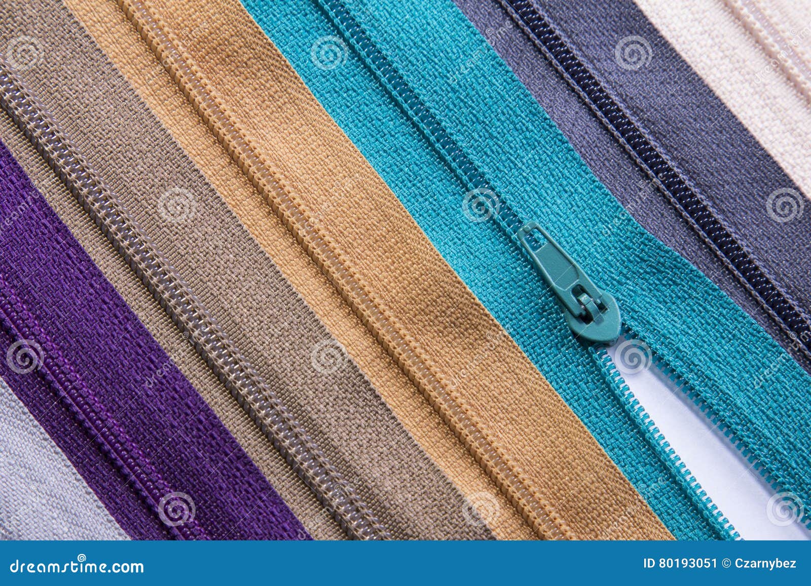 Colorful Zippers Texture for Background Stock Image - Image of design ...