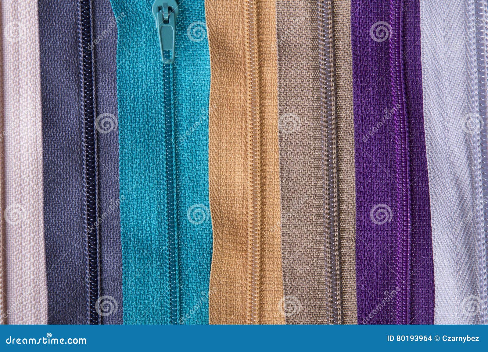 Colorful Zippers Texture for Background Stock Photo - Image of fastener ...