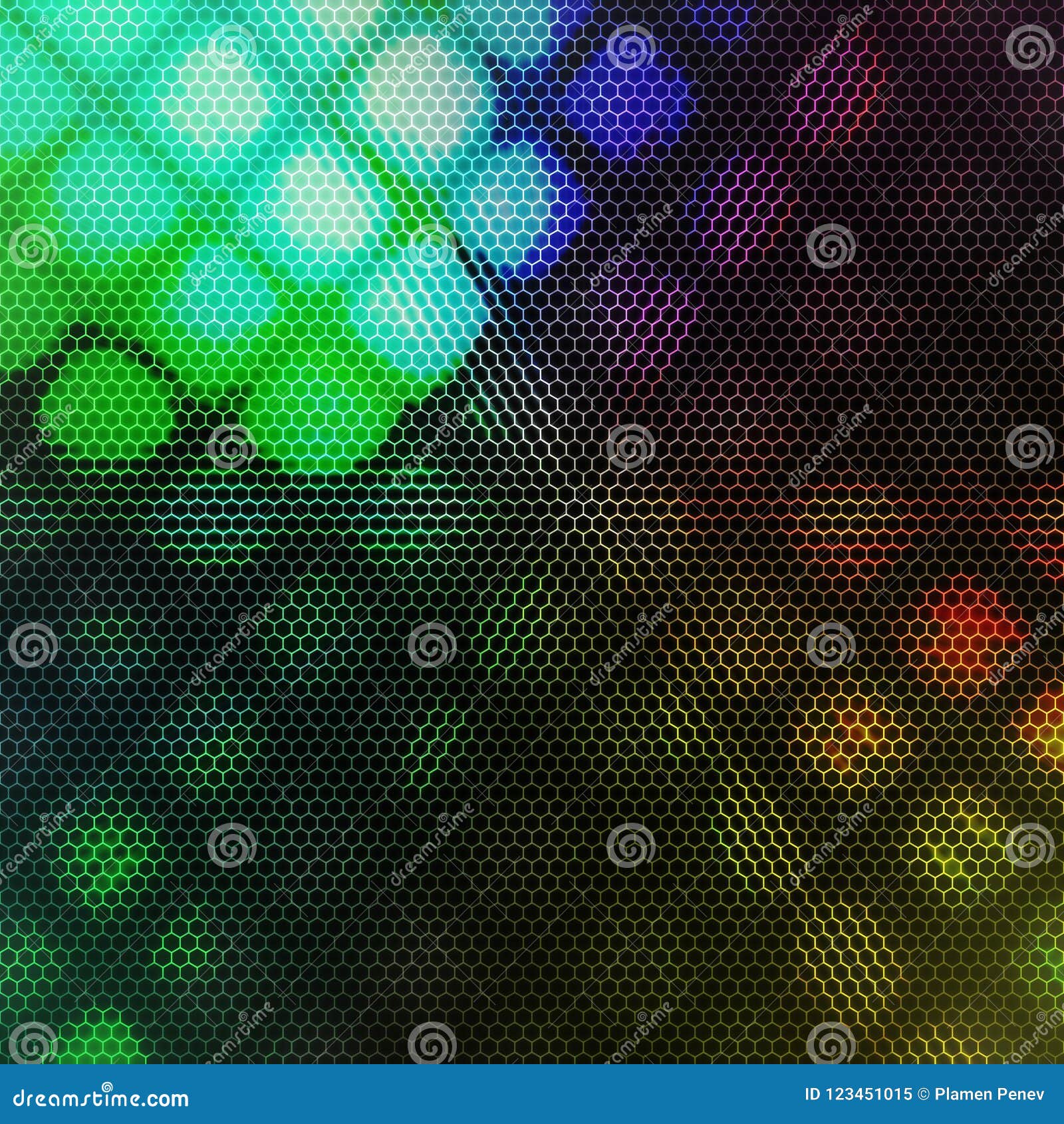 Colorfull Abstract Bokeh Overlay Image. Stock Illustration ...