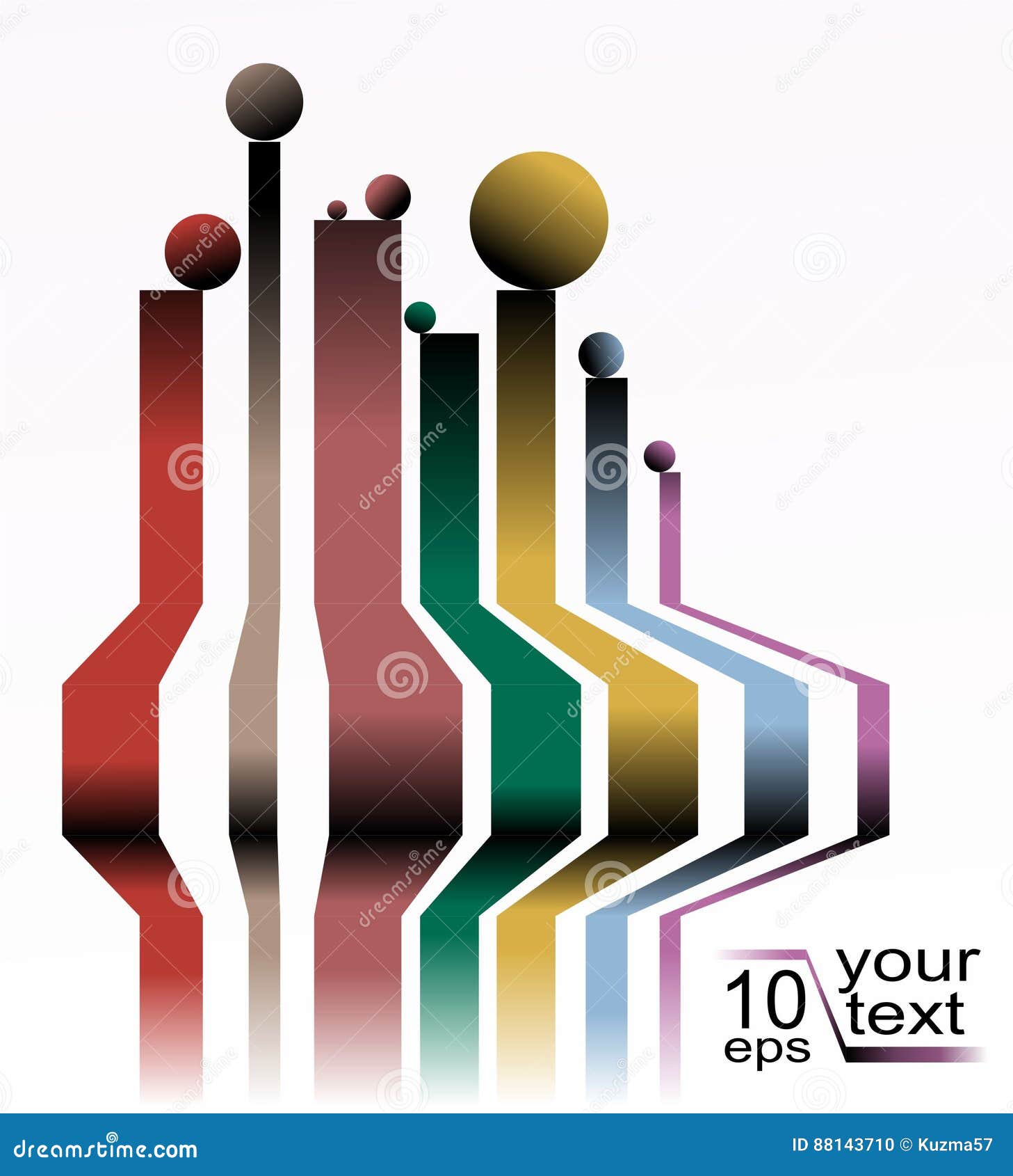 Colorfull Arrow Line Abstract Background Stock Illustration ...