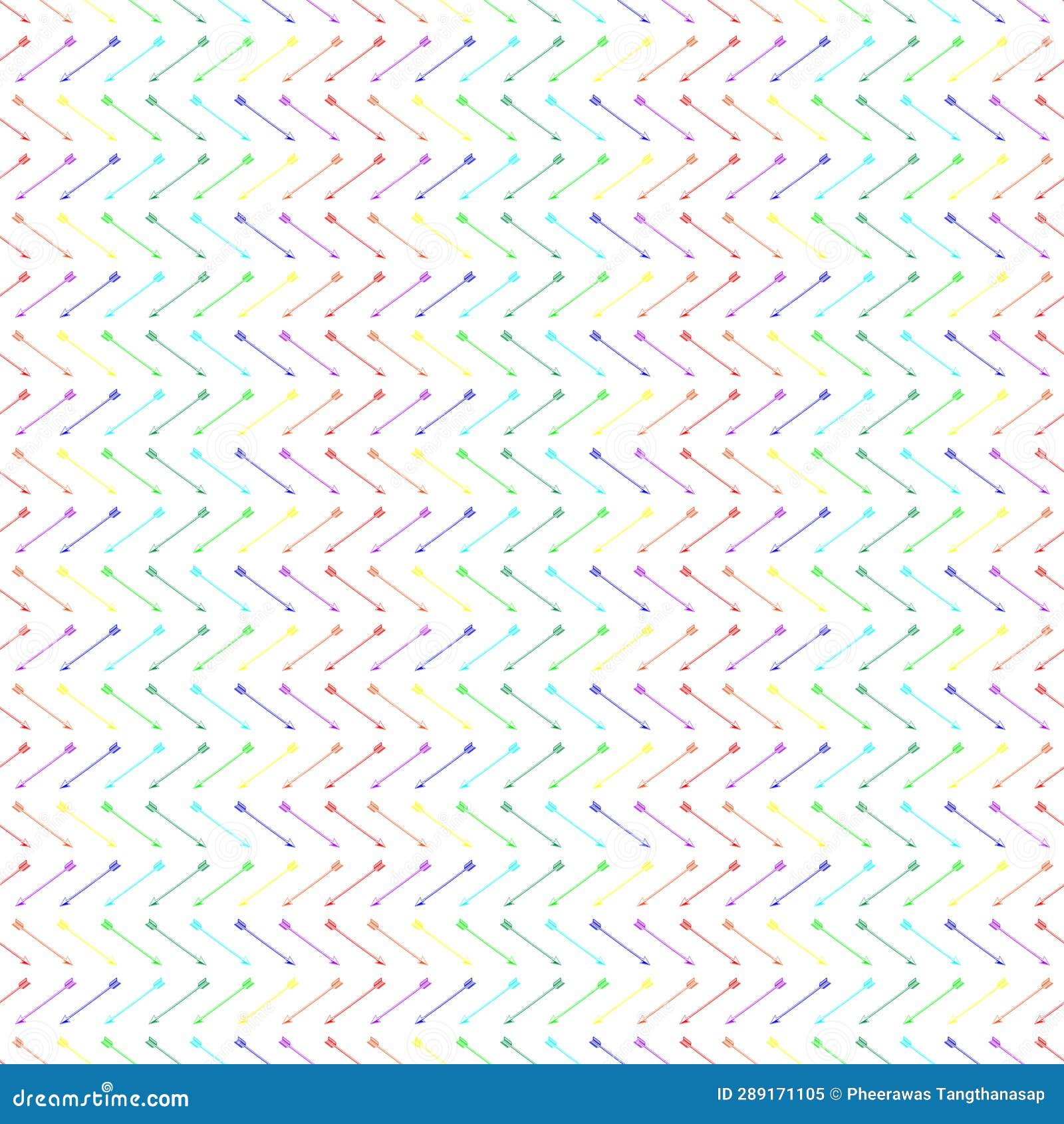 The Colorfull Arrow Pattern in Illustrator Stock Vector - Illustration ...
