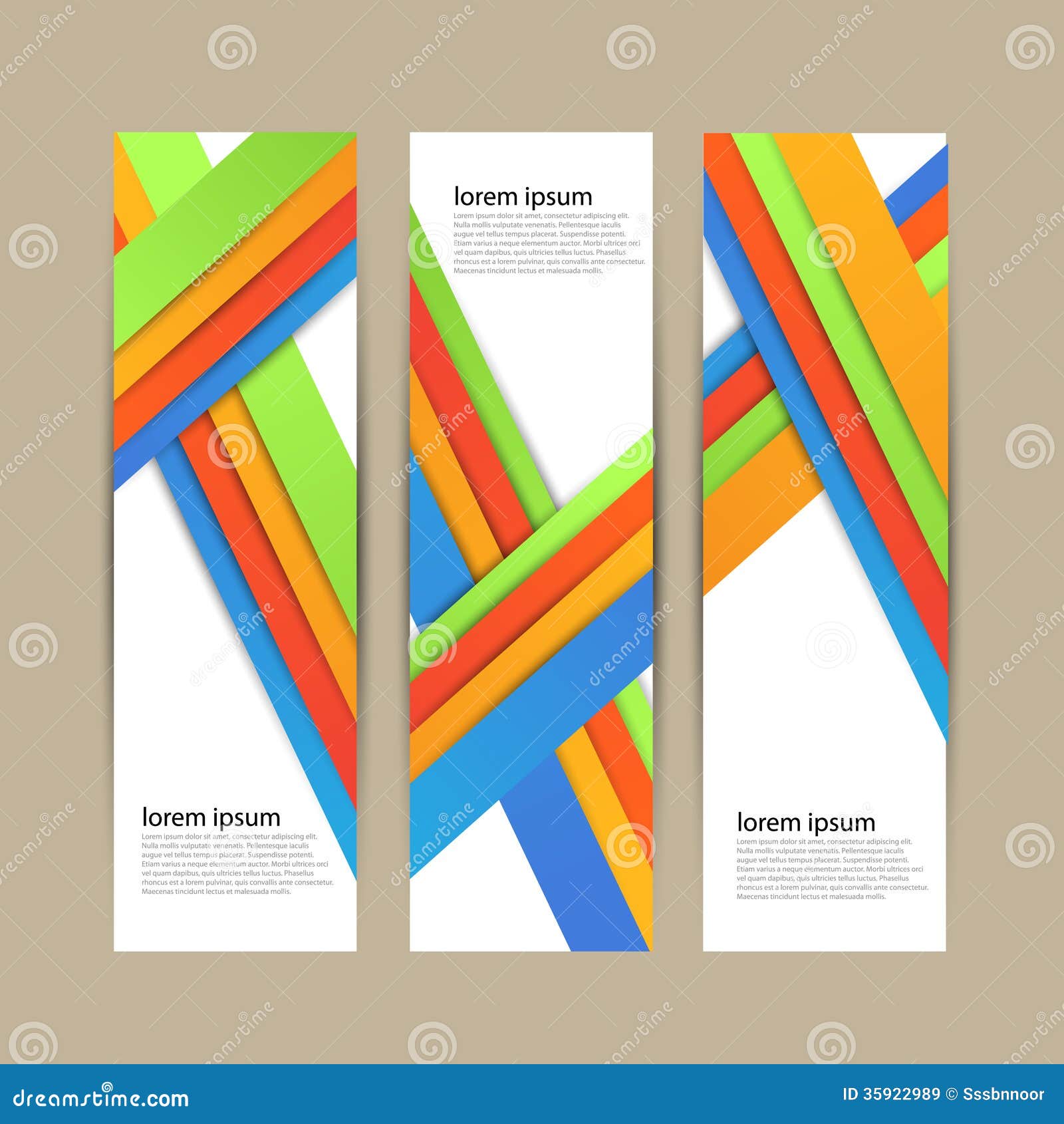Colorfull banner stock vector. Illustration of elegant - 35922989
