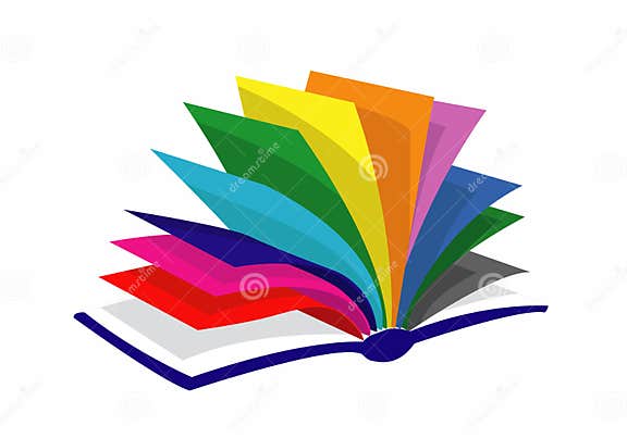 Colorfull book stock vector. Illustration of designer - 47540648