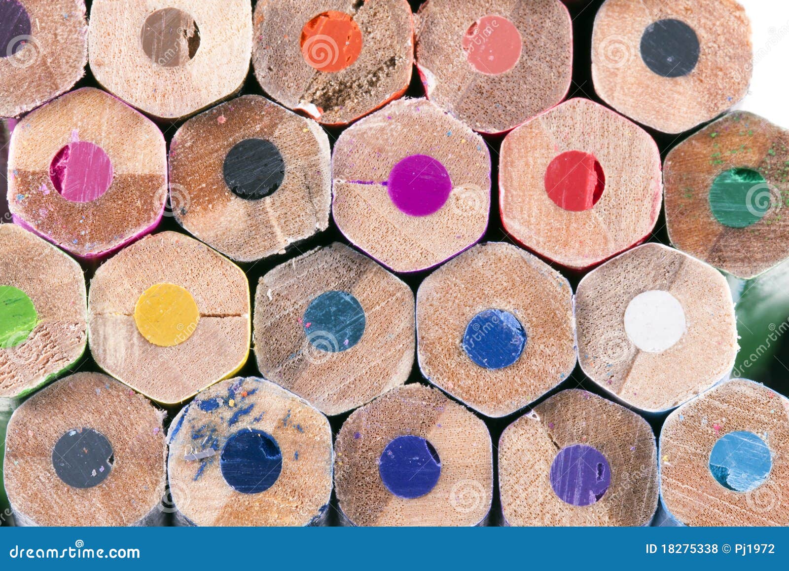 Colorfull colored pencils stock photo. Image of instrument - 18275338