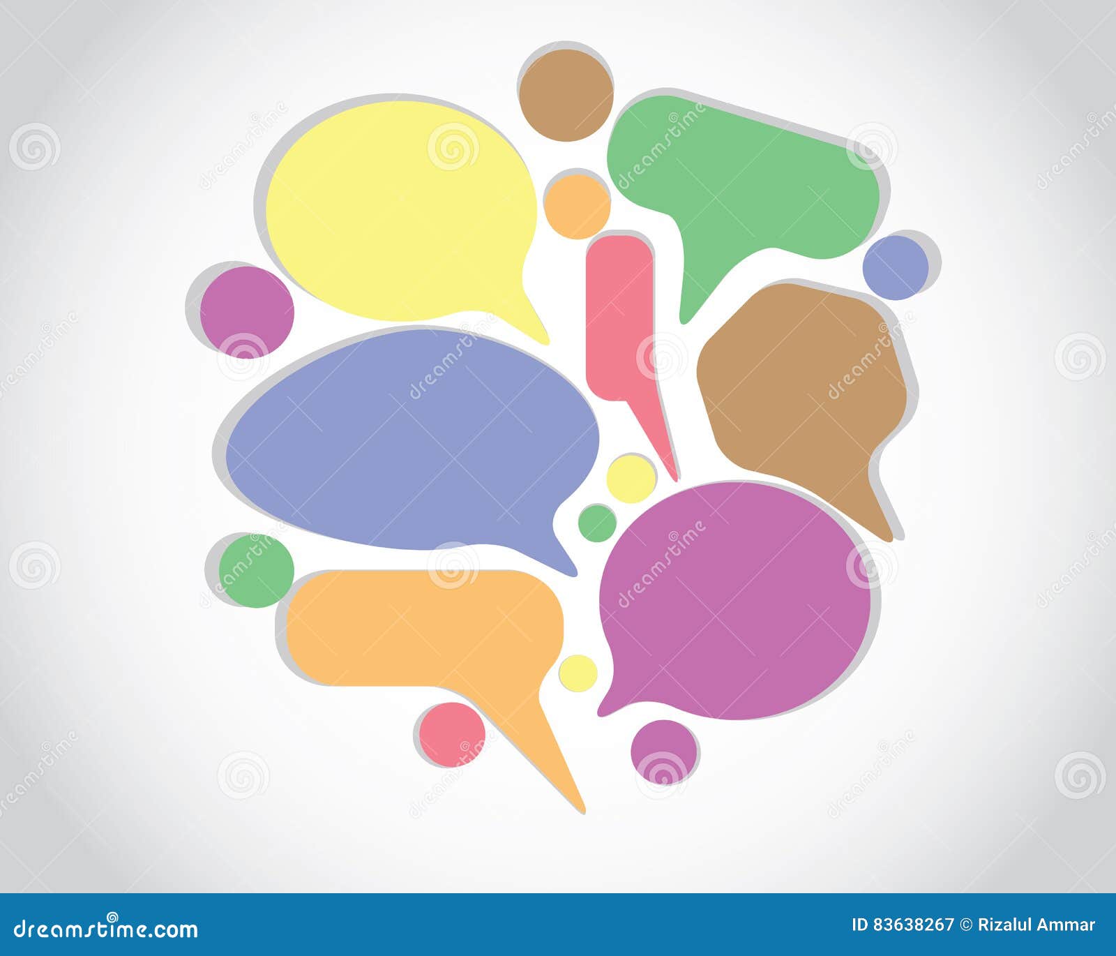 Colorfull Conversation Chat Stock Vector - Illustration of line ...