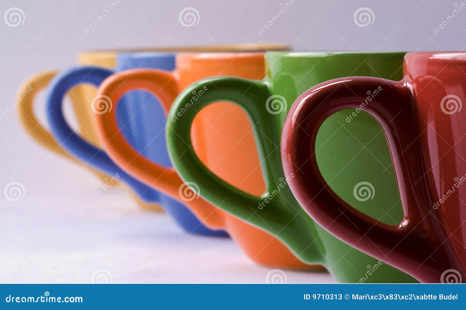 Colorfull cups stock image. Image of depth, purple, food - 9710313