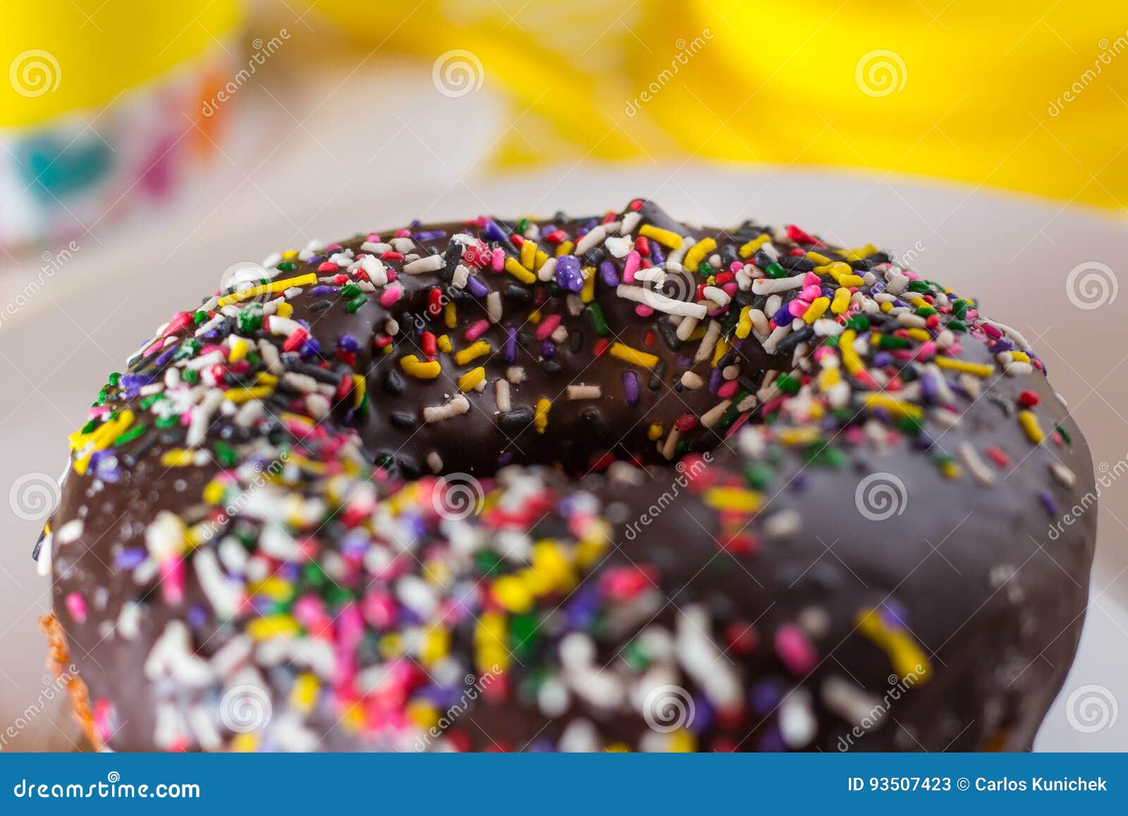 Colorfull donut stock image. Image of doughnut, white - 93507423