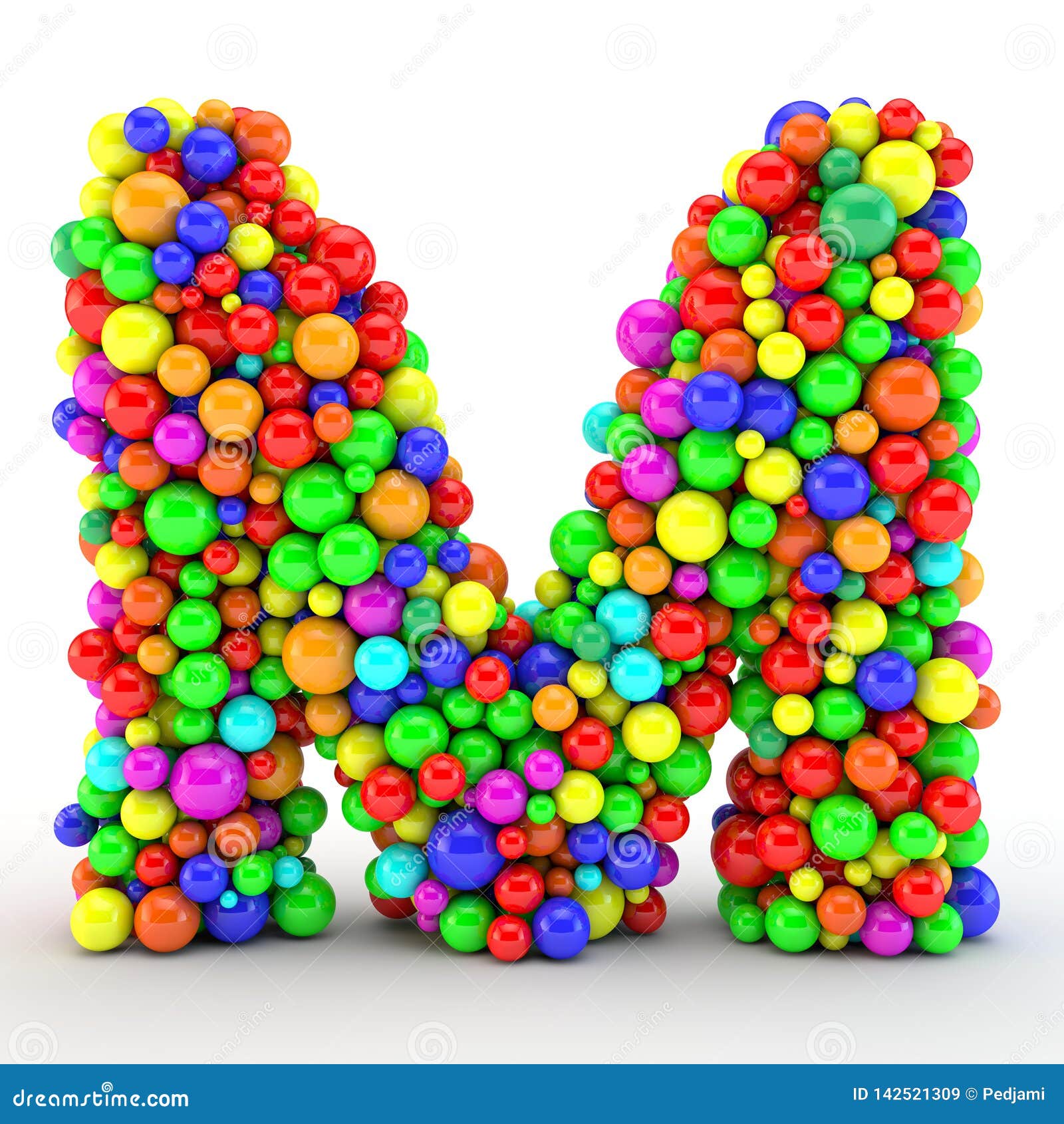 Colorfull letter M stock illustration. Illustration of typeface - 142521309