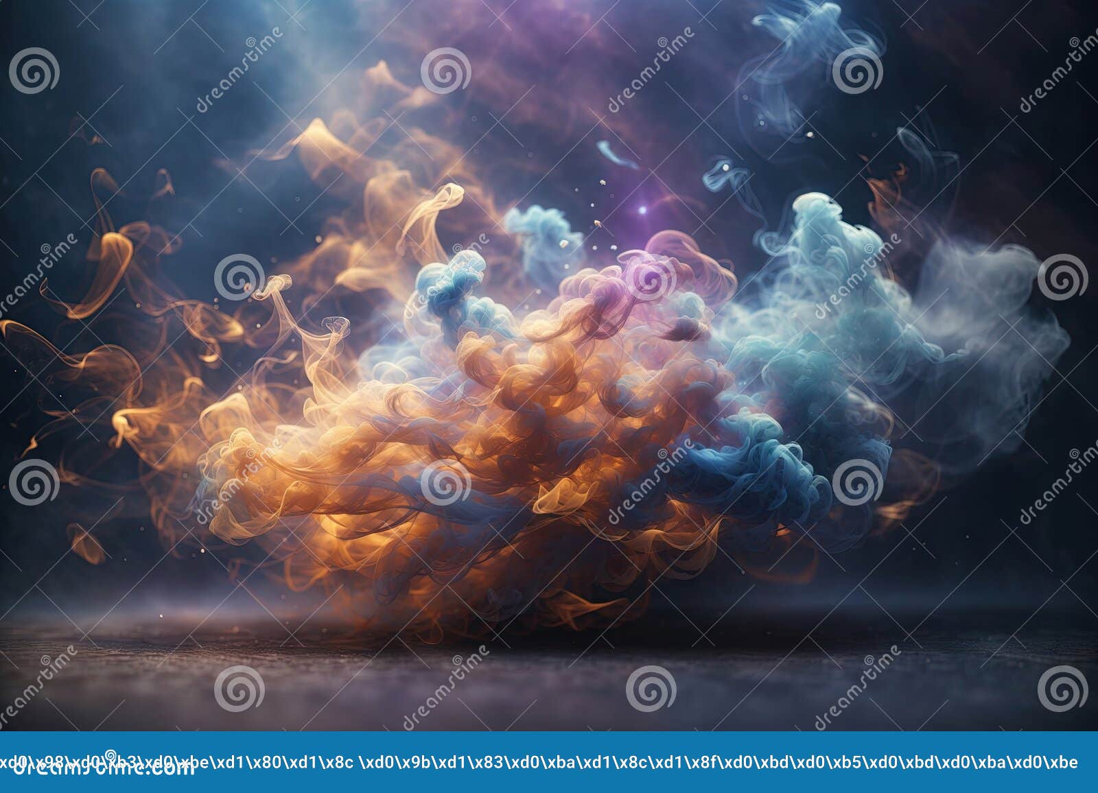 Colorfull Smoke Background for Design Stock Illustration - Illustration ...