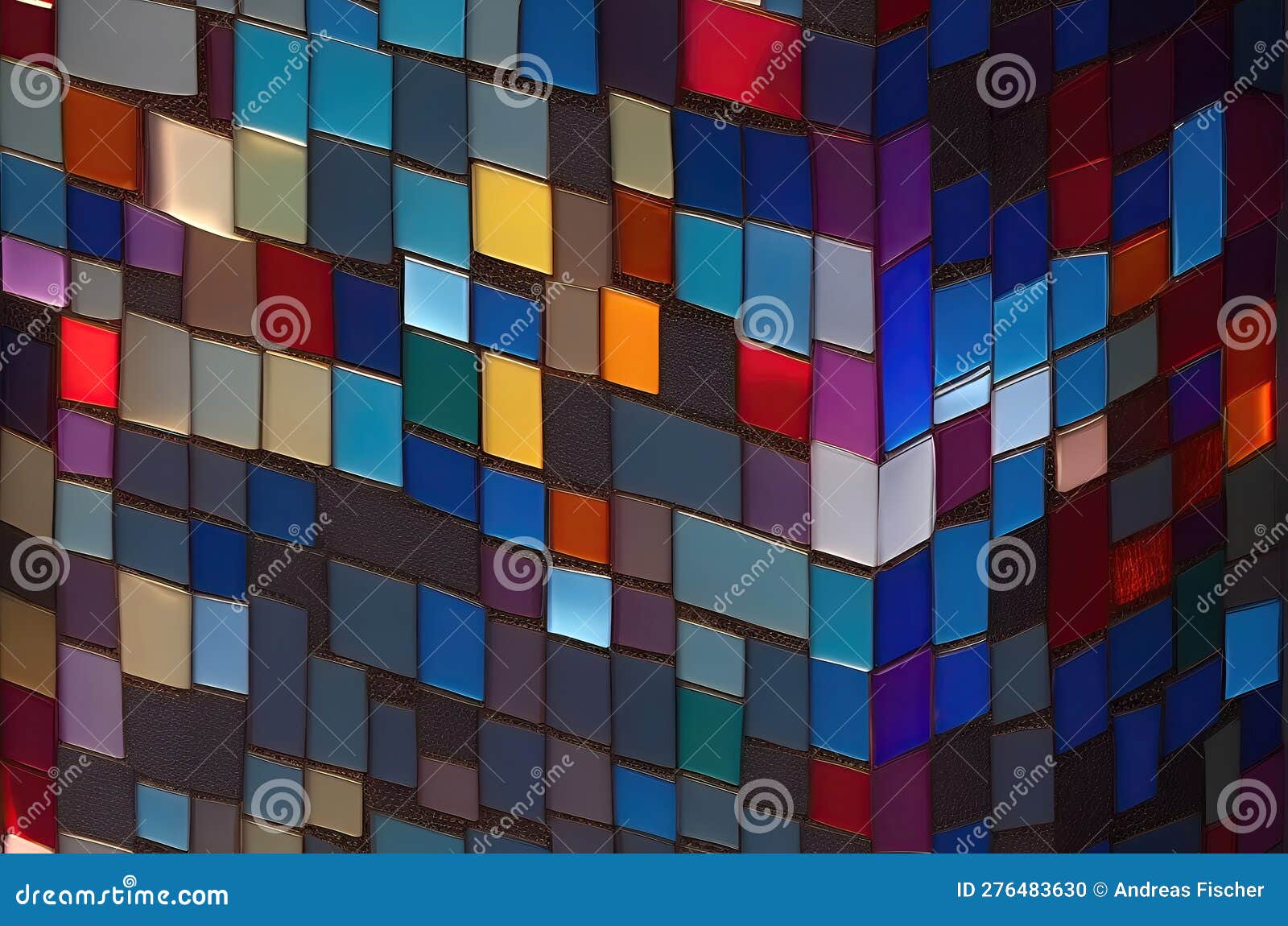 Colorfull Square Mosaic Tiles for Texture Background. Stock ...
