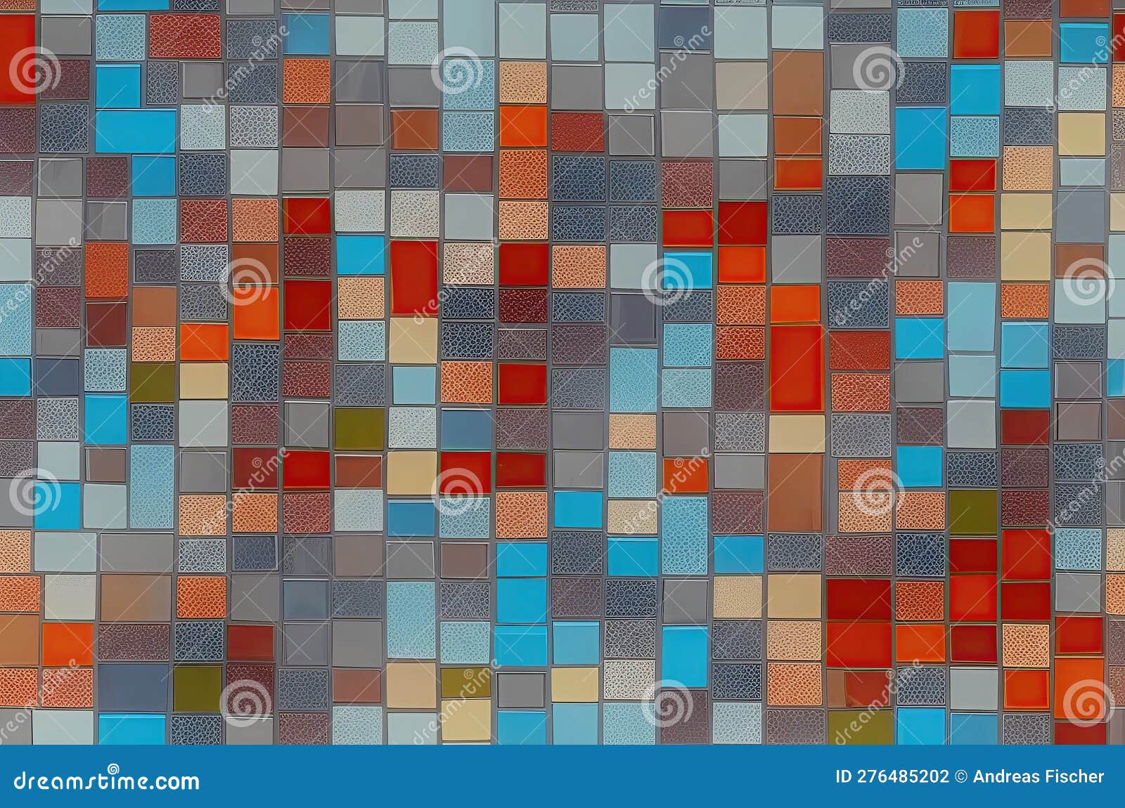 Colorfull Square Mosaic Tiles for Texture Background. Stock ...