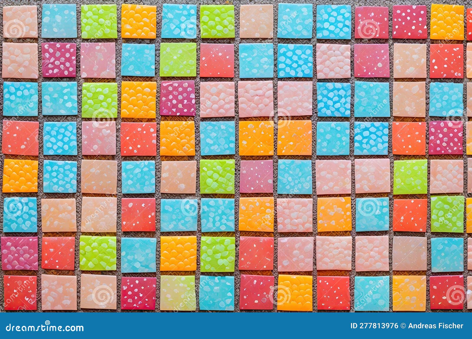 Colorfull Square Mosaic Tiles for Texture Background. Stock ...