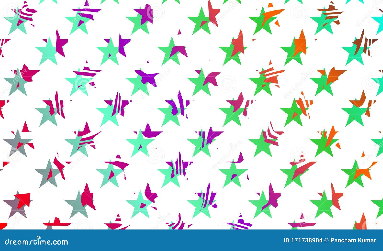 Colorfull Star Abstract with White Background Stock Vector ...