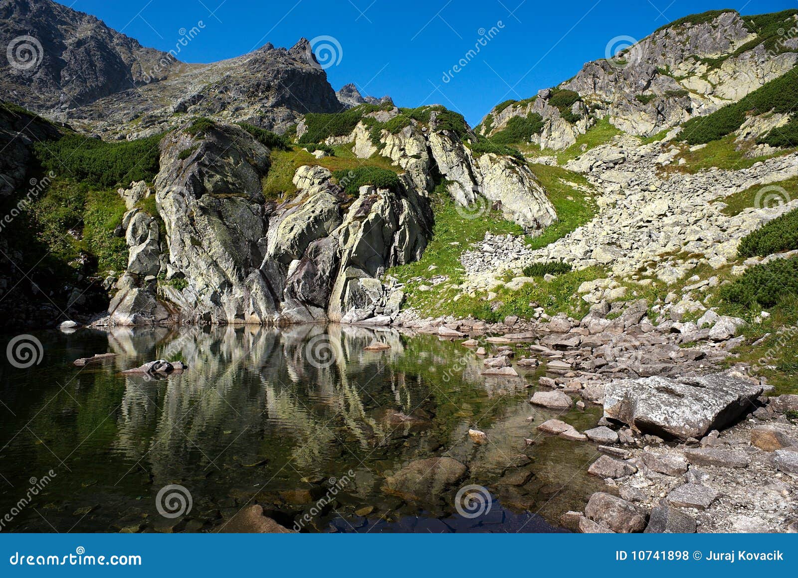 Colorfull Stones by Mountain Lake Stock Photo - Image of landscape ...