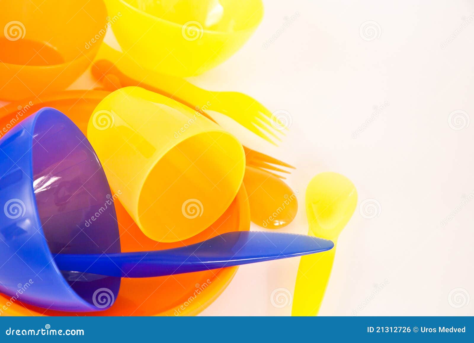 Colorfull utensils stock photo. Image of service, party - 21312726