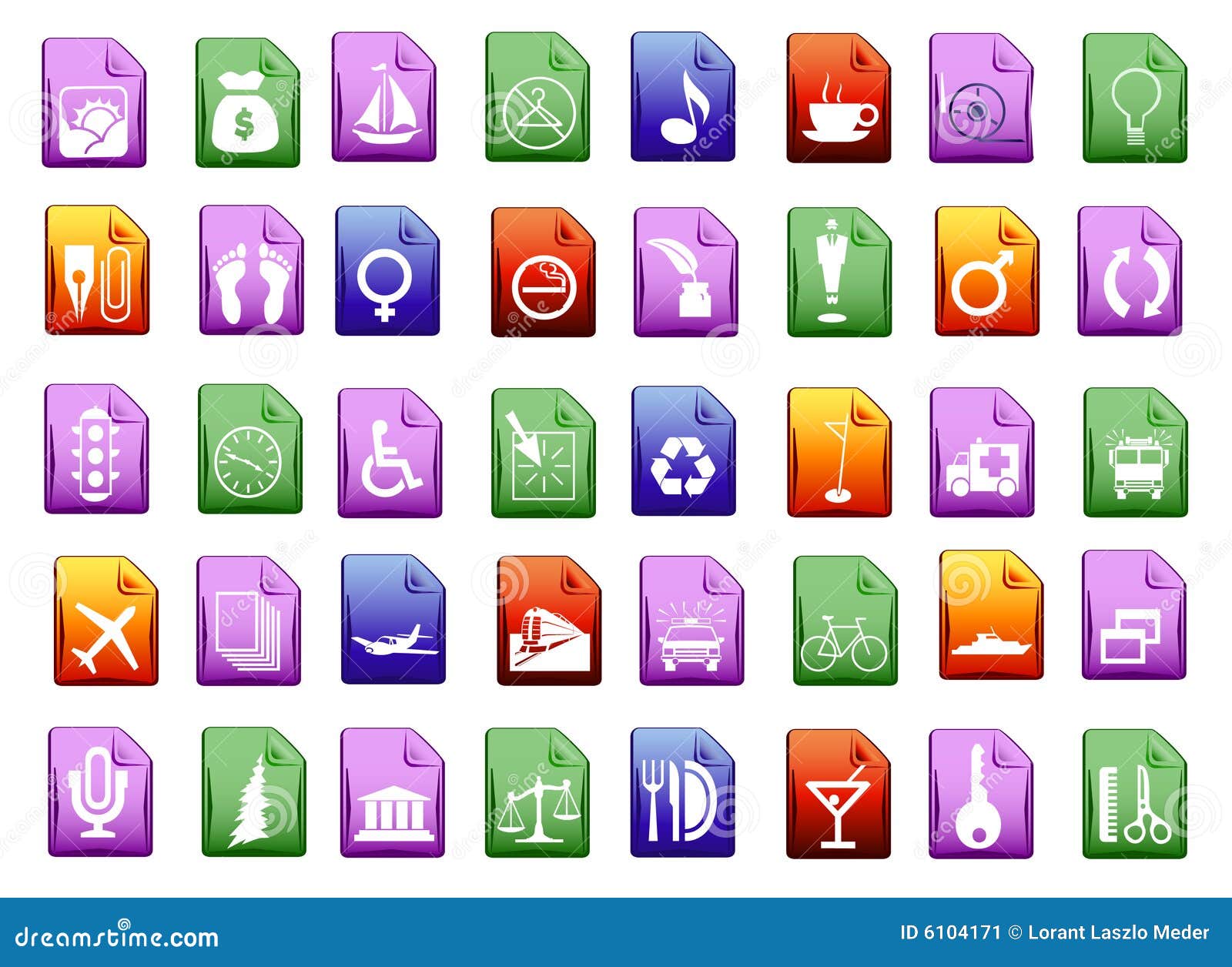 Colorfull vector icons stock vector. Illustration of dice - 6104171