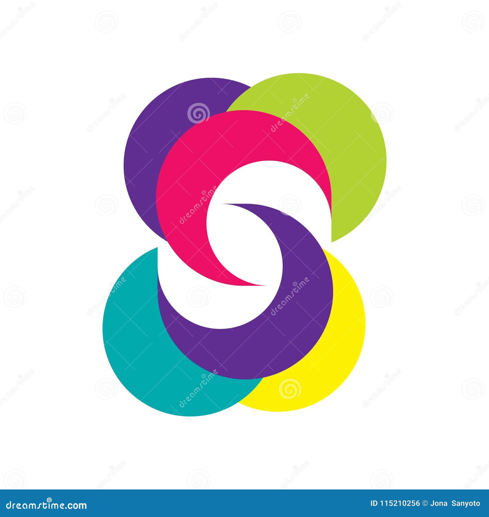Colorfull Vector Logo Icon Element Stock Vector - Illustration of icon ...