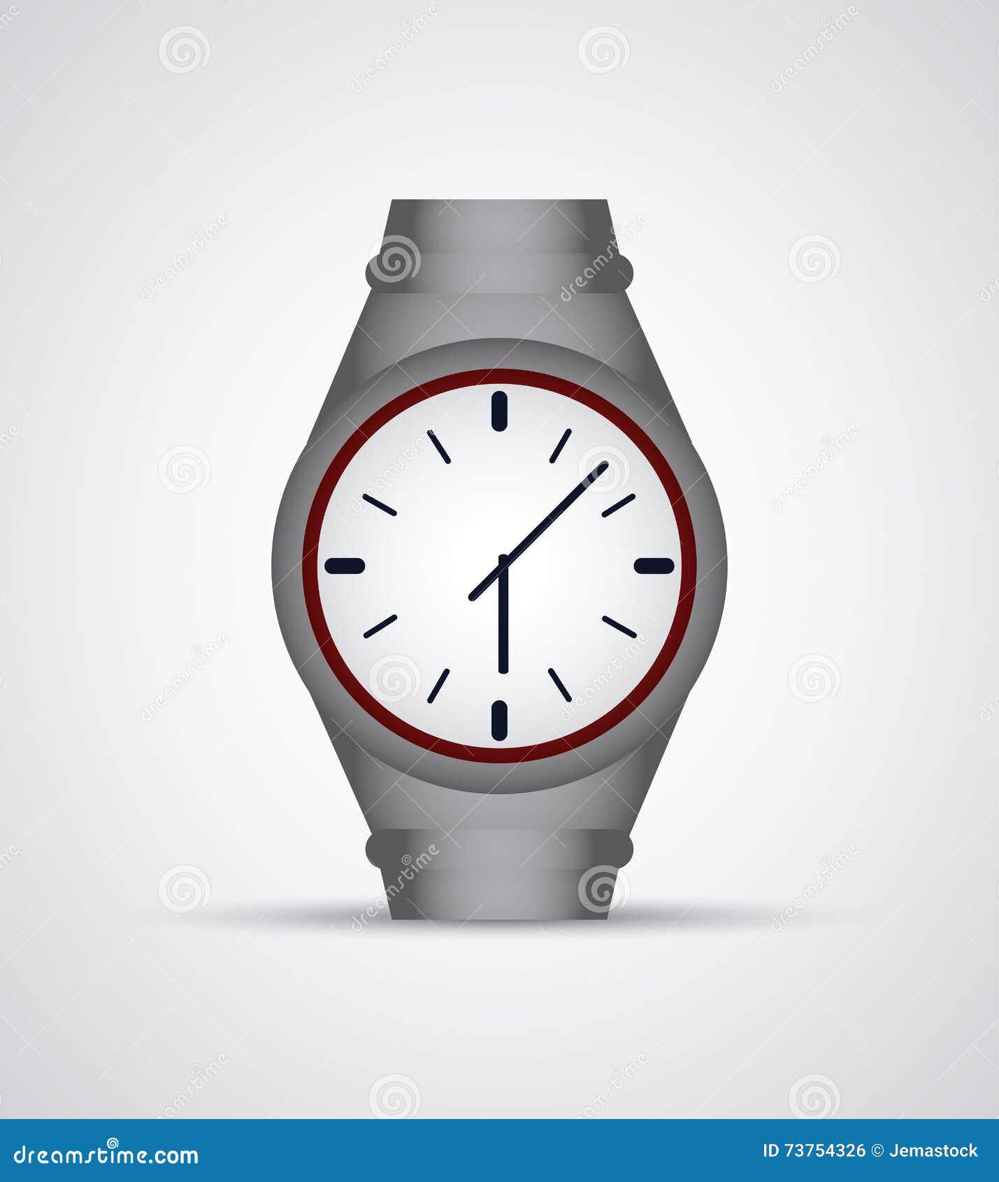 Colorfull Watch Icon. Time Design. Vector Graphic Stock Illustration ...