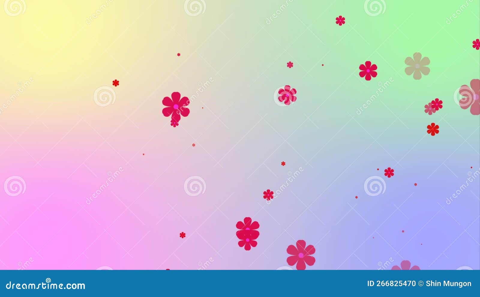 Colorfully Decorated Pattern with Petal-shaped Background Stock ...
