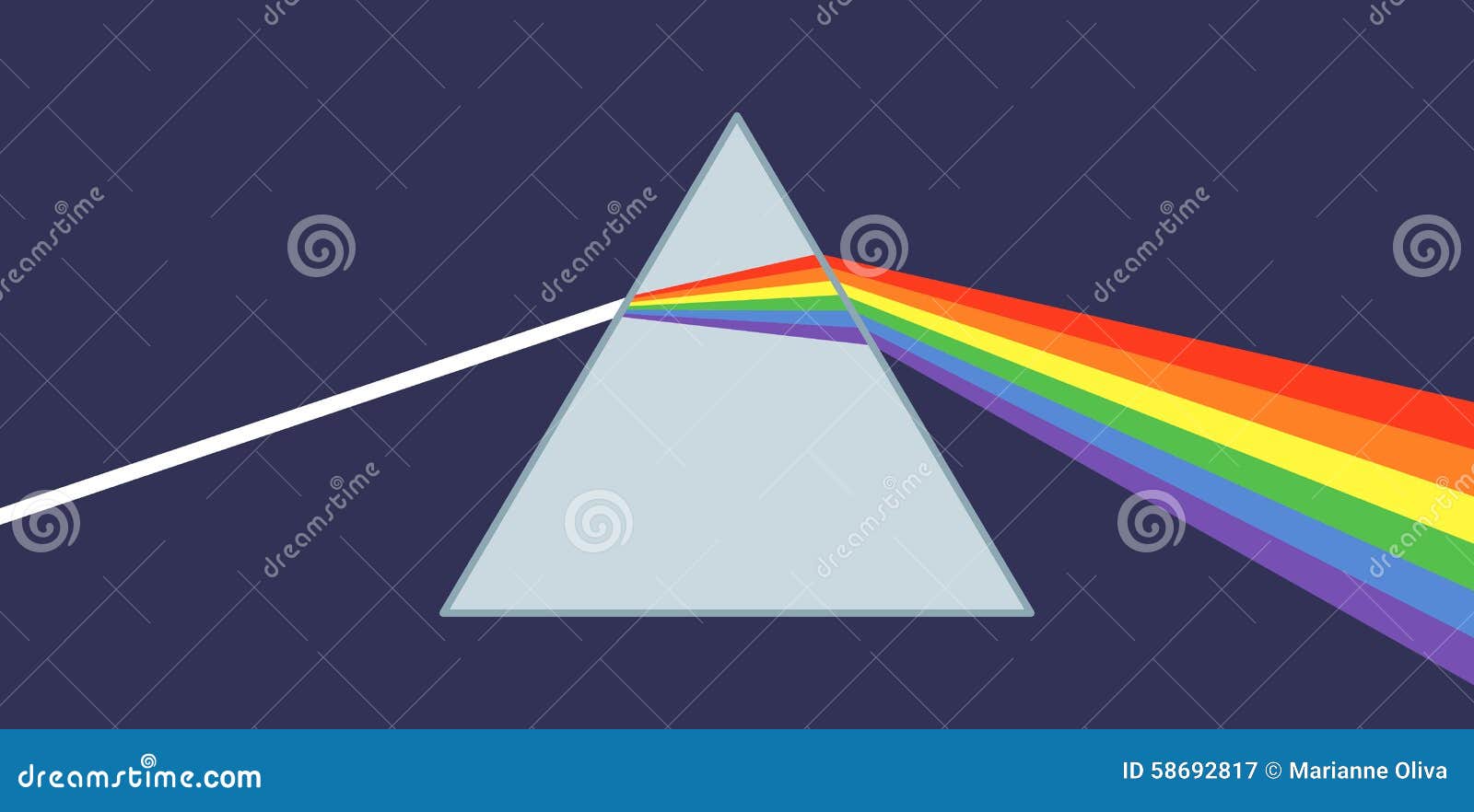 Colori del prisma illustrazione vettoriale. Illustrazione di rainbow ...