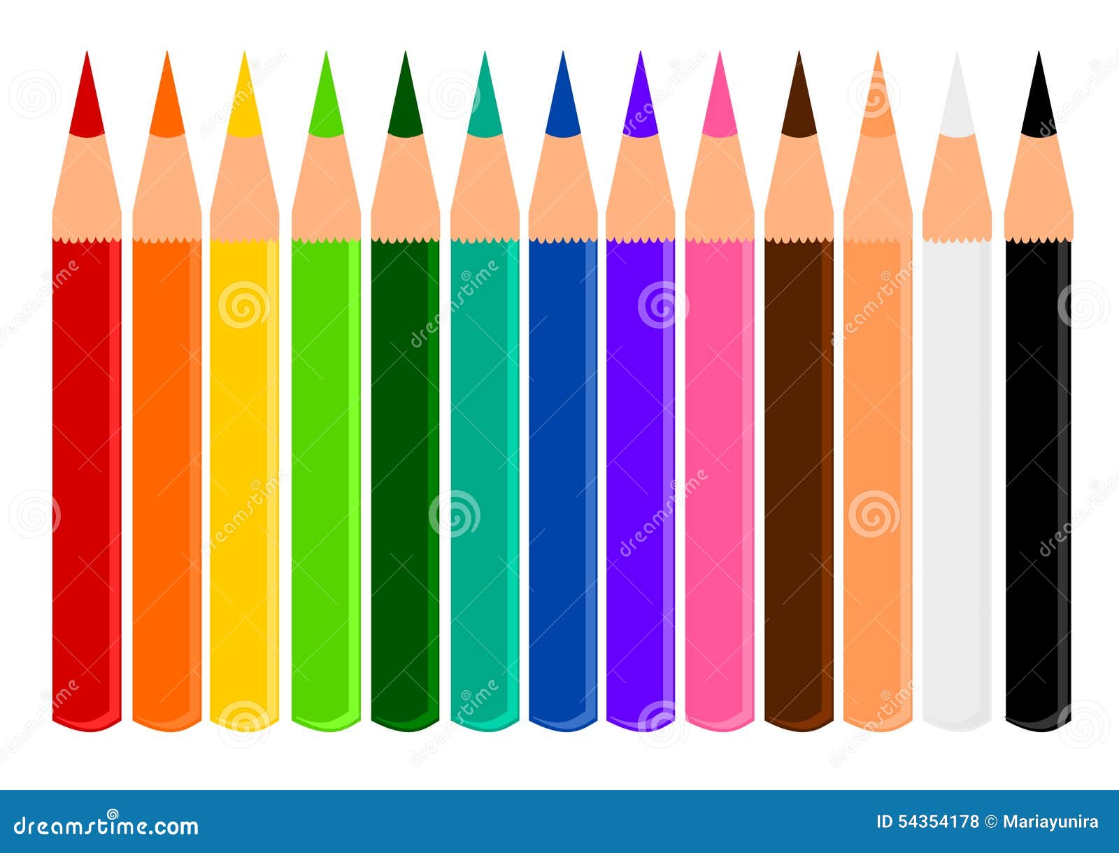 Colori della matita illustrazione di stock. Illustrazione di ...