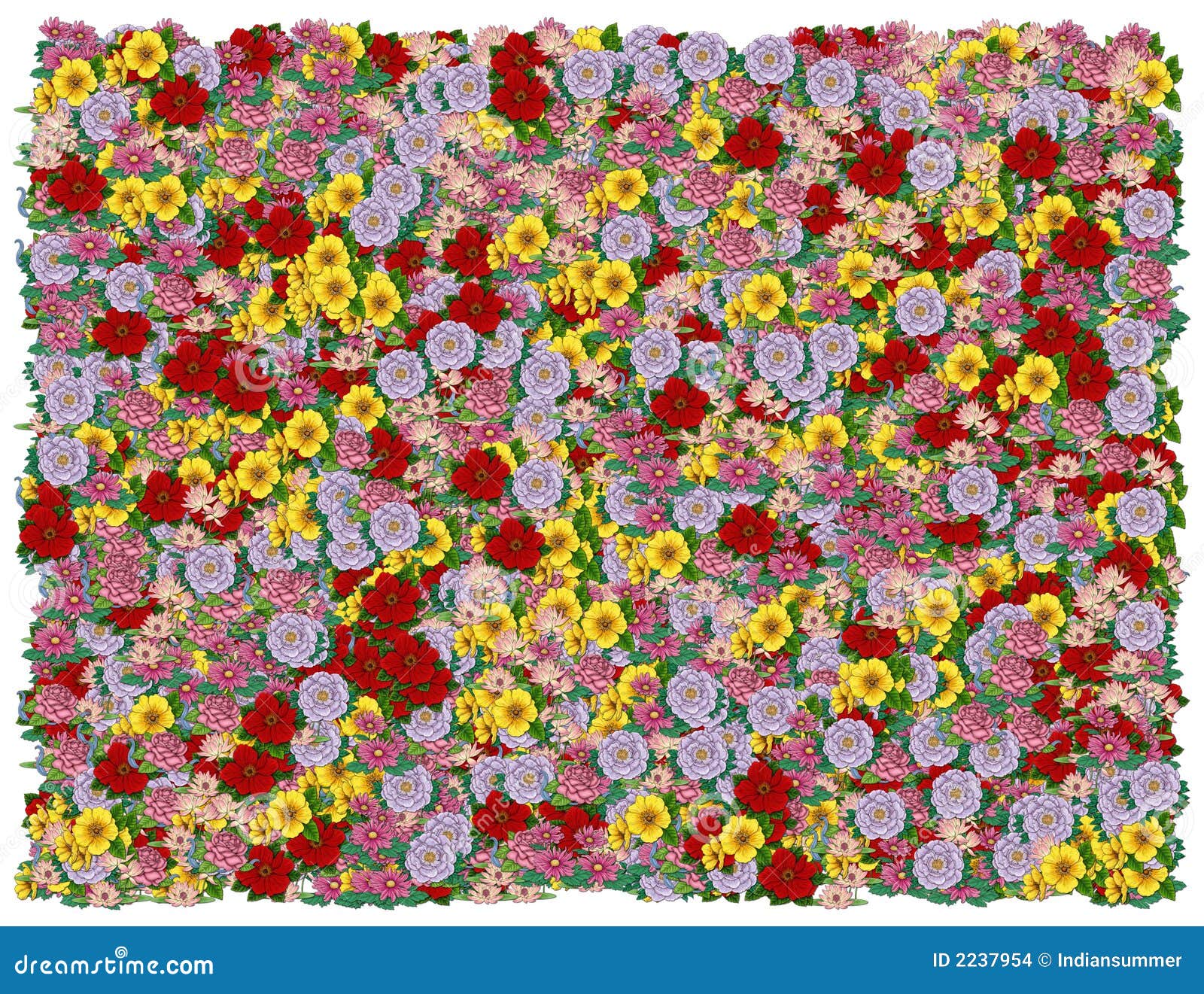 Colorific Floral Background Stock Illustration - Illustration of design ...